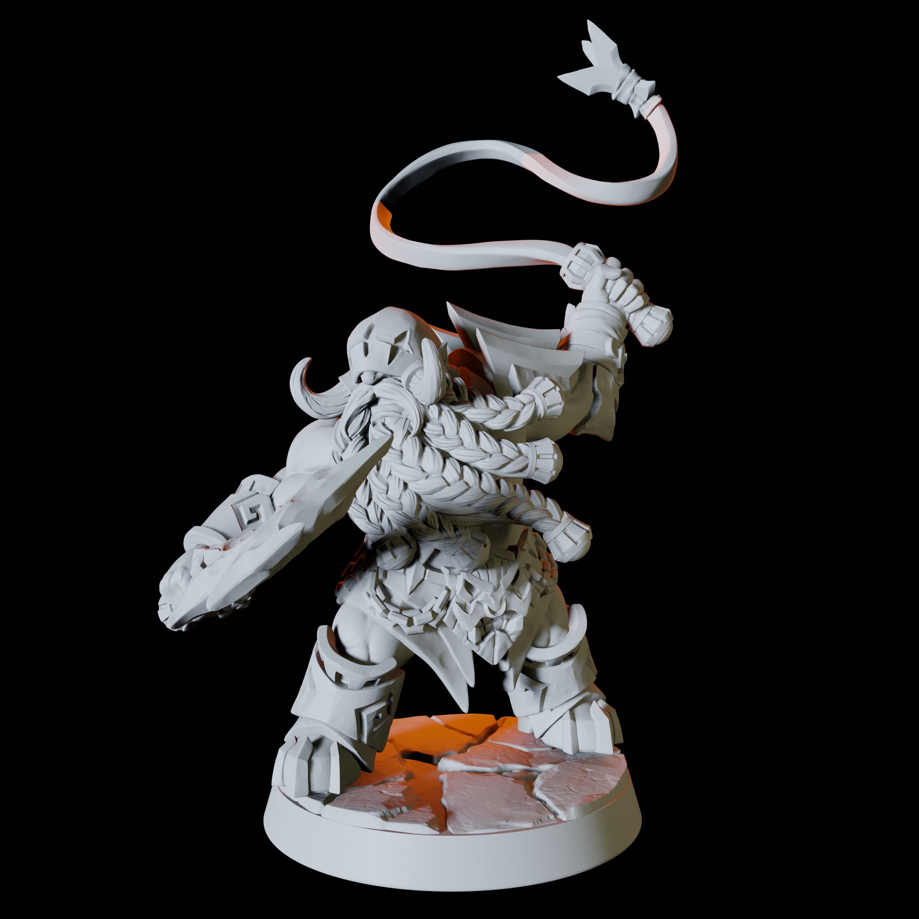 Six Fire Dwarf Miniatures for D&D Dungeons and Dragons | Etsy