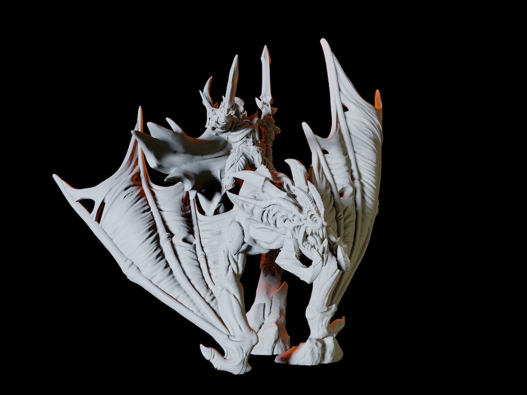 Vampire Mounted on a Giant Bat for D&D, Dungeons and Dragons ...