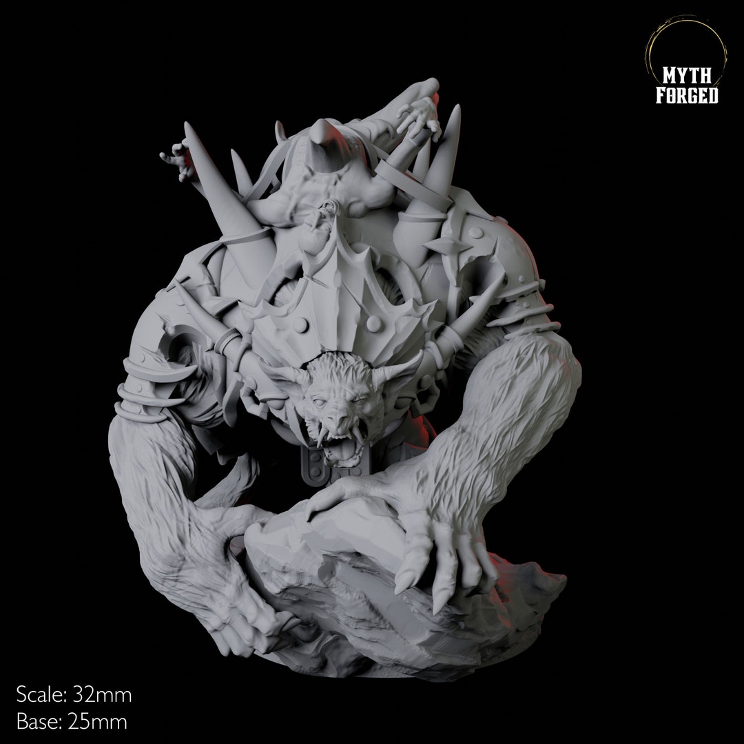 Gnoll Claw Fighter Miniature D for D&D, Dungeons and Dragons ...