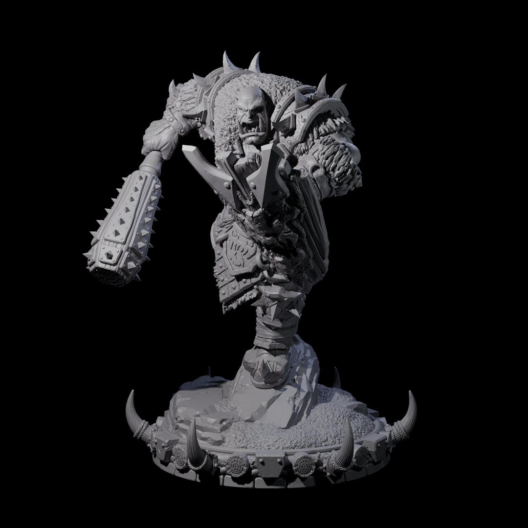 Frostbane Orc K Miniature for D&D, Dungeons and Dragons, Pathfinder and ...