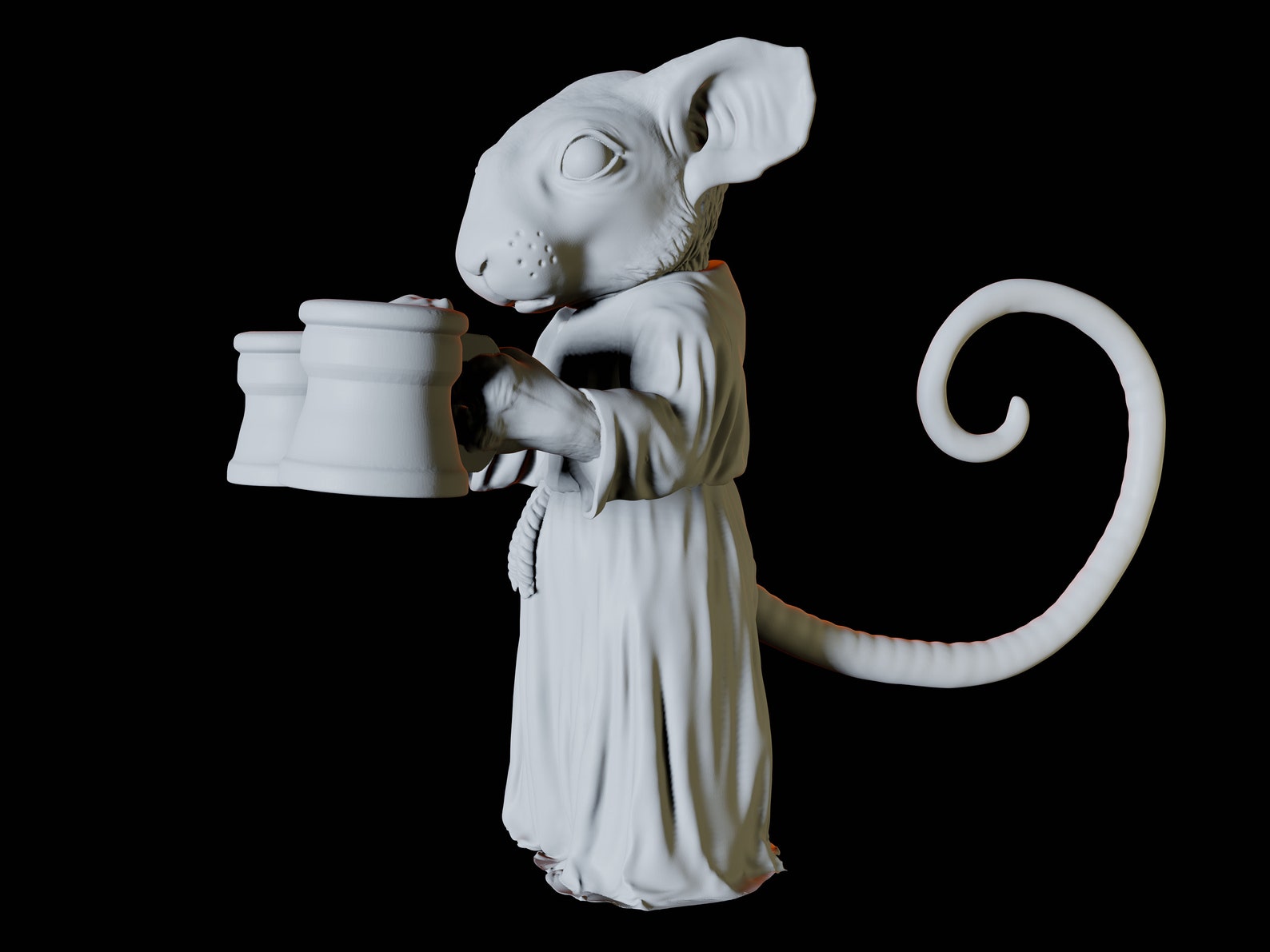 Trois Mouselings, Mice, Mouse Miniature pour D&D, Dungeons and Dragons ...