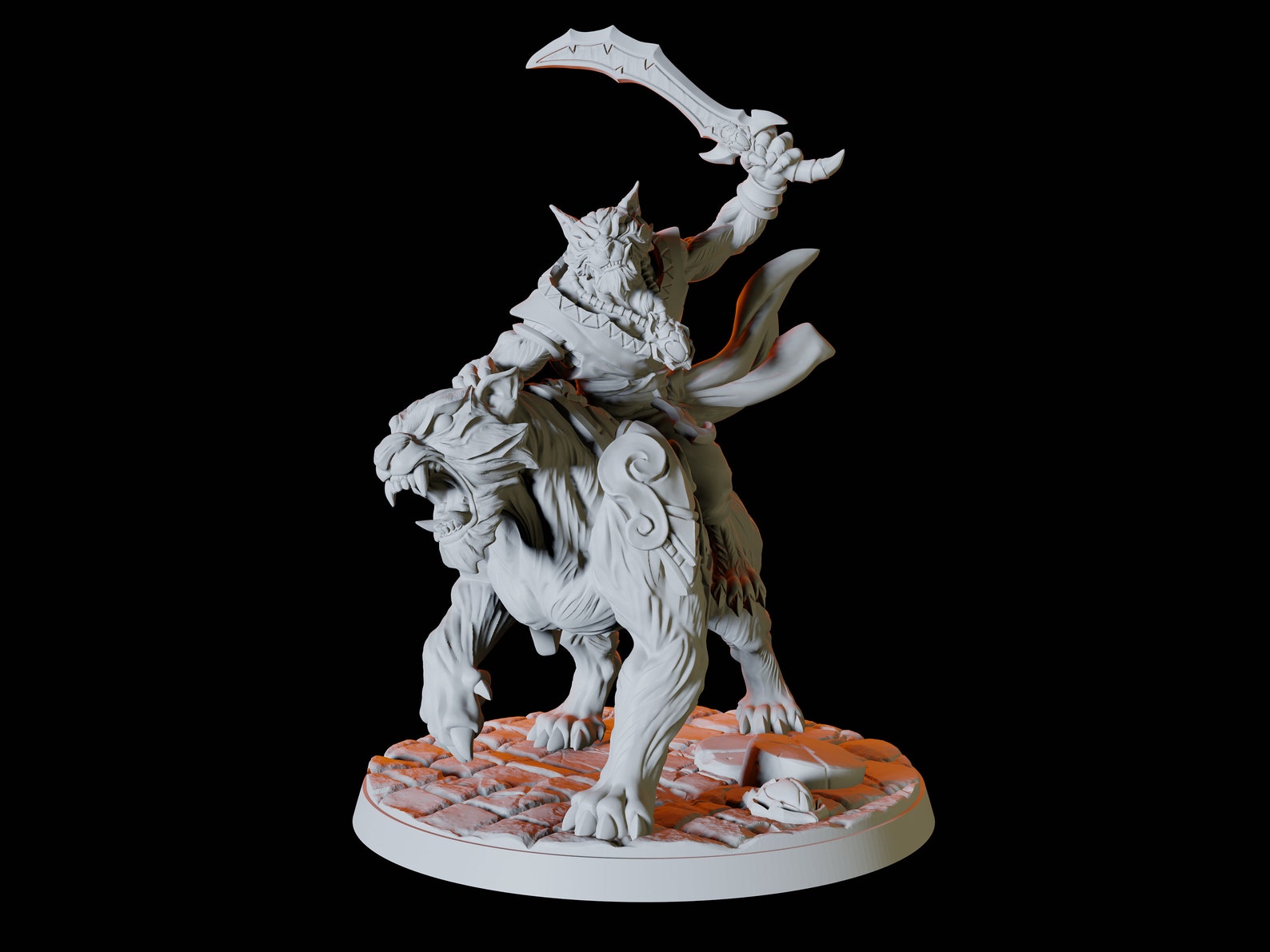 Tabaxi Tigerfolk or Rakshasa Riders Miniature for D&D | Etsy