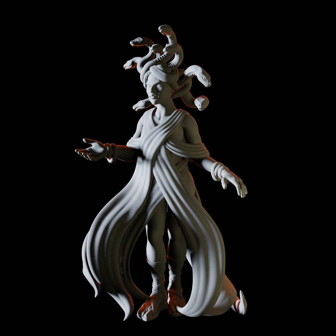 Medusa Miniature for D&D, Dungeons and Dragons, Pathfinder and Many ...