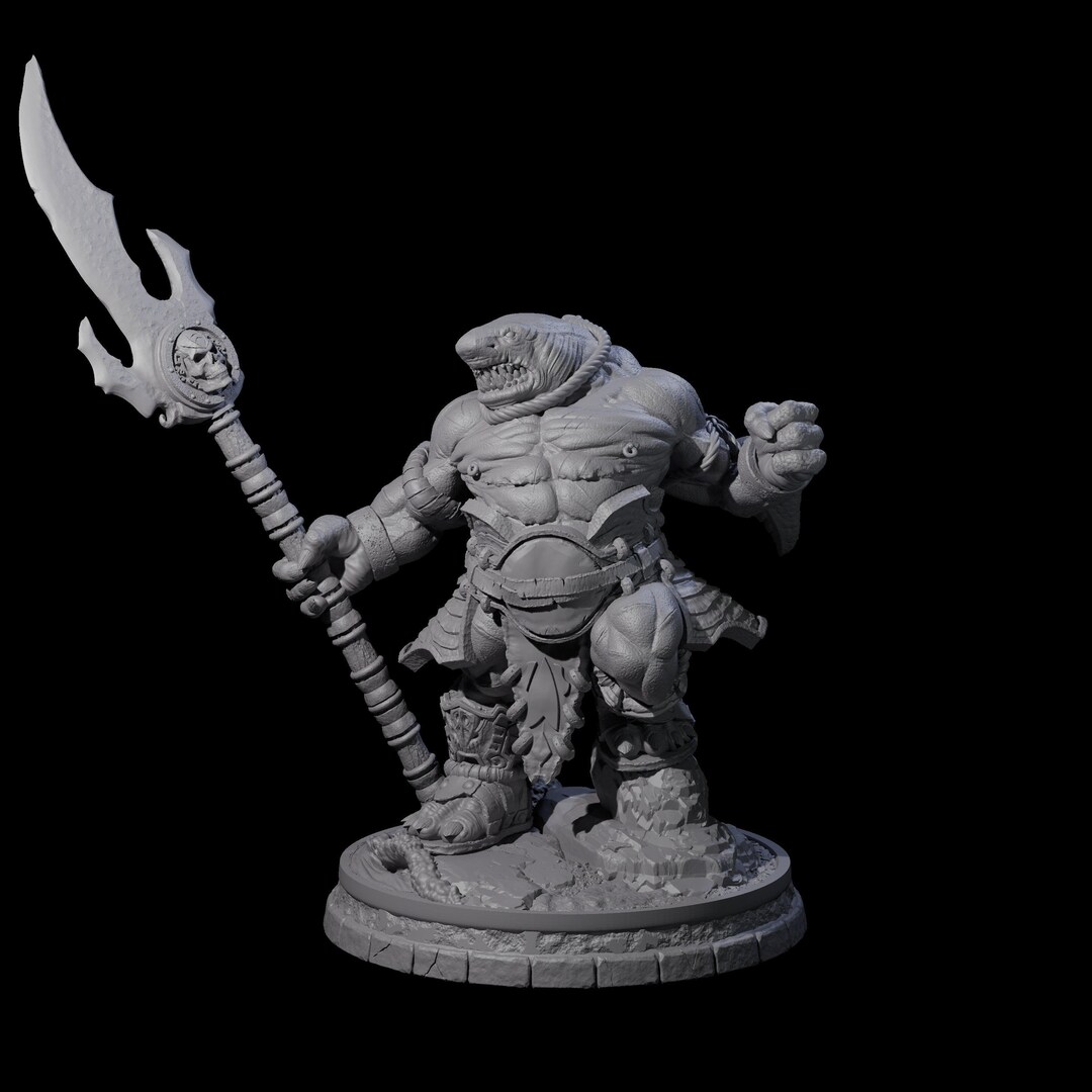 Dripping Sharkin L Miniature for D&D, Dungeons and Dragons, Pathfinder ...