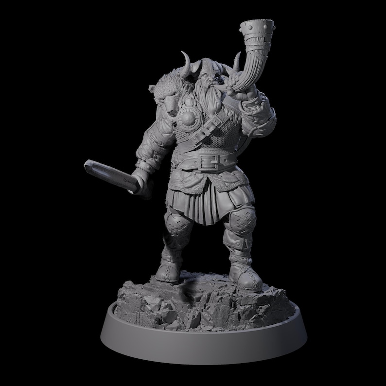 Veteran Viking Warriors Miniature for D&D, Dungeons and Dragons ...