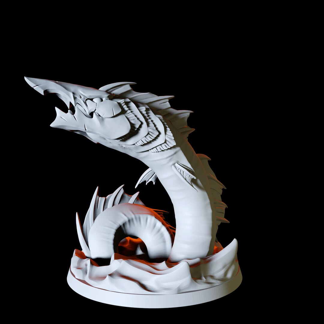 Giant Eel Miniature for D&D, Dungeons and Dragons, Pathfinder and Many ...