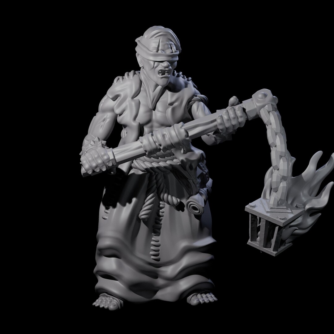 Angry Congregation Member D Miniature for D&D, Dungeons and Dragons ...