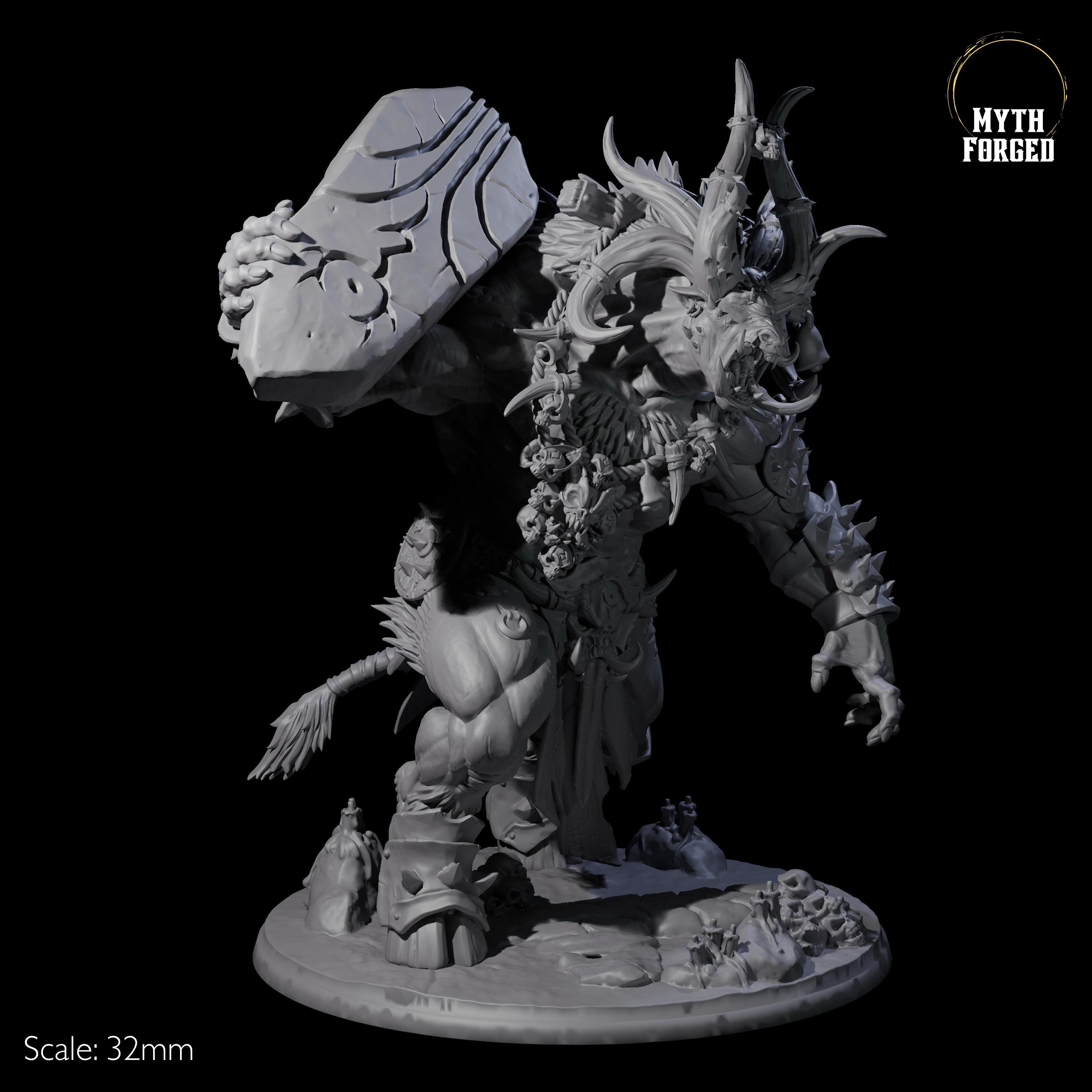 Roaring Beastial Cyclops Miniature for D&D, Dungeons and Dragons ...