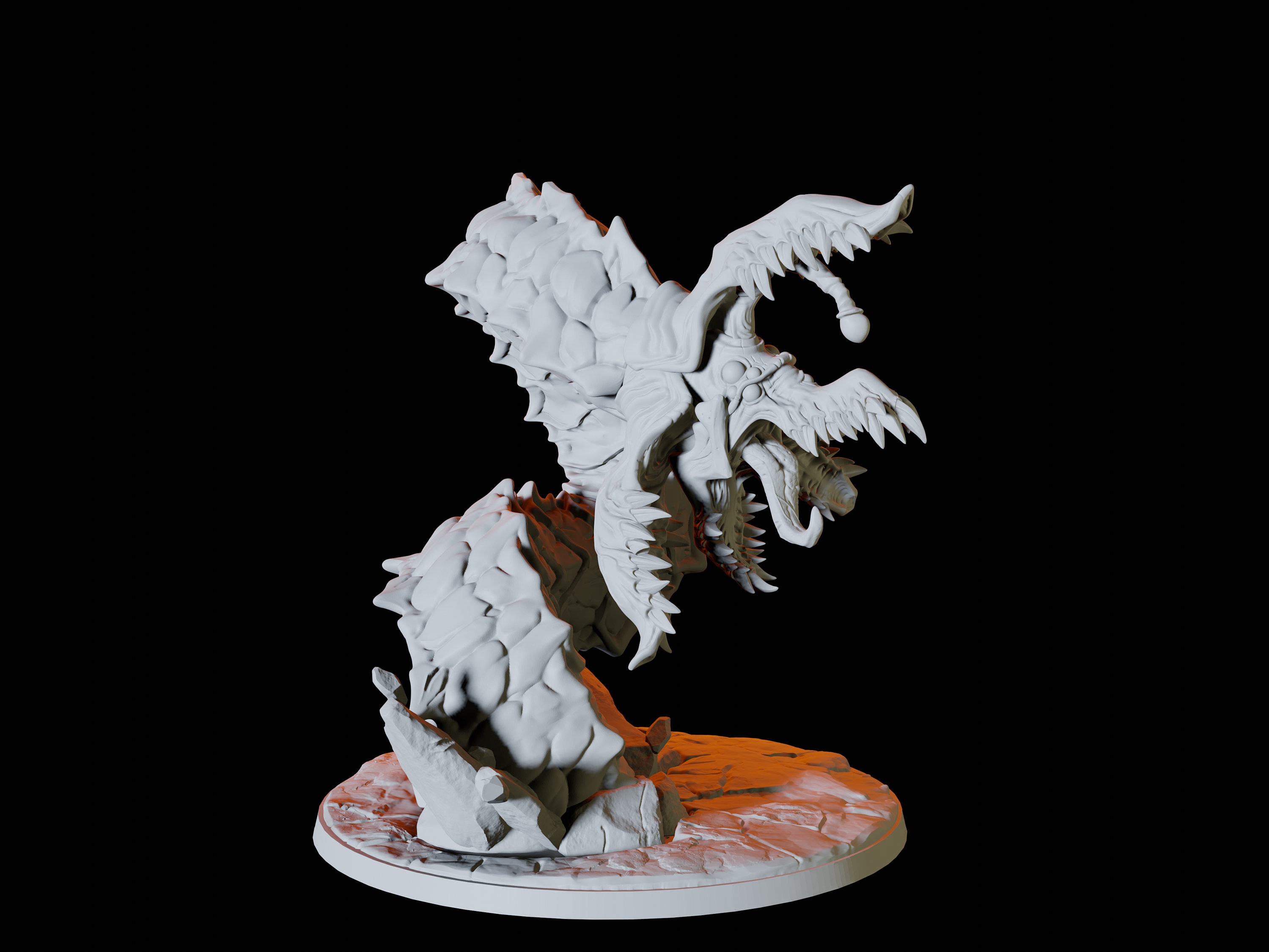 Purple Worm Miniature for D&D Dungeons and Dragons - Etsy