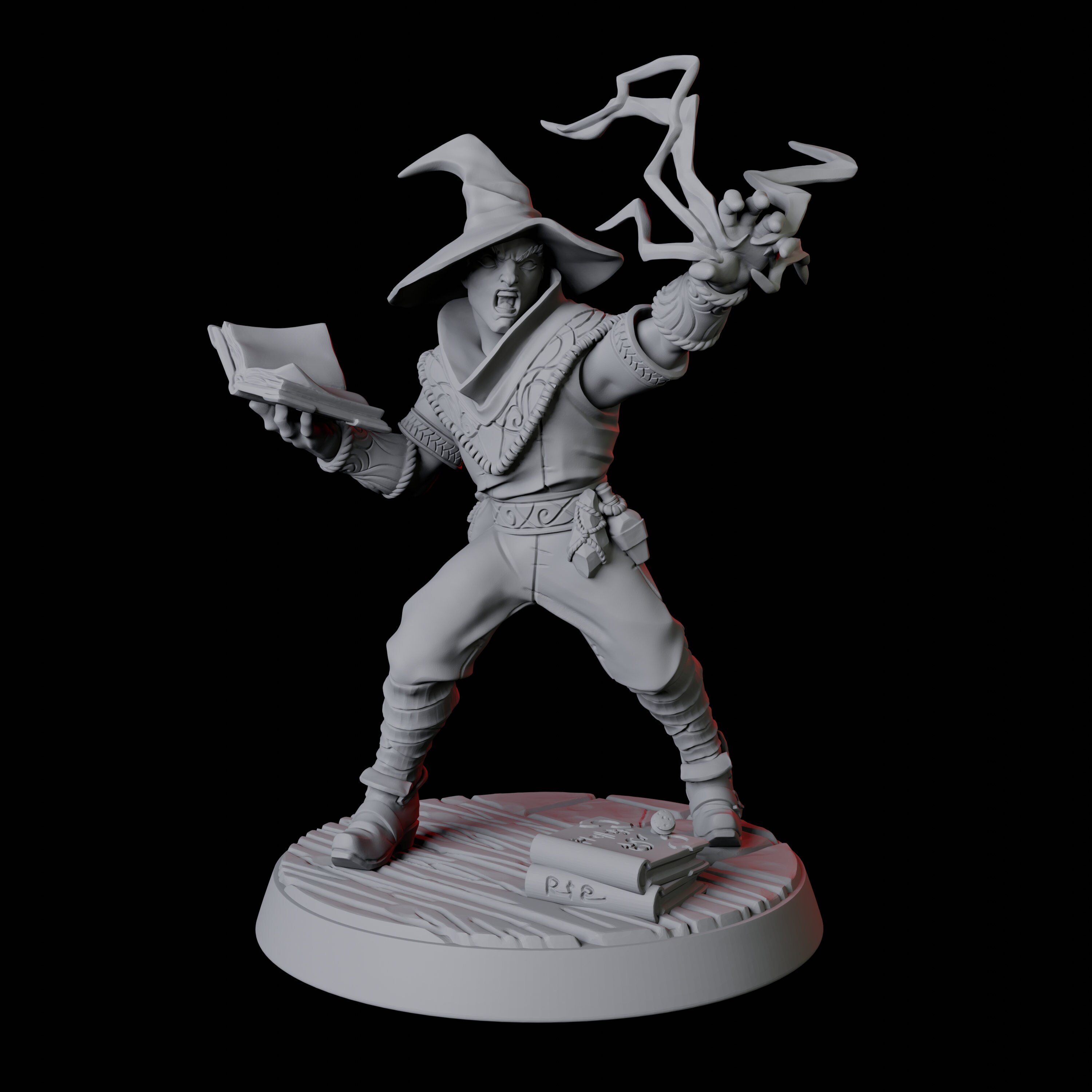 Six Human Wizard Apprentice Miniatures for D&D, Dungeons and Dragons ...