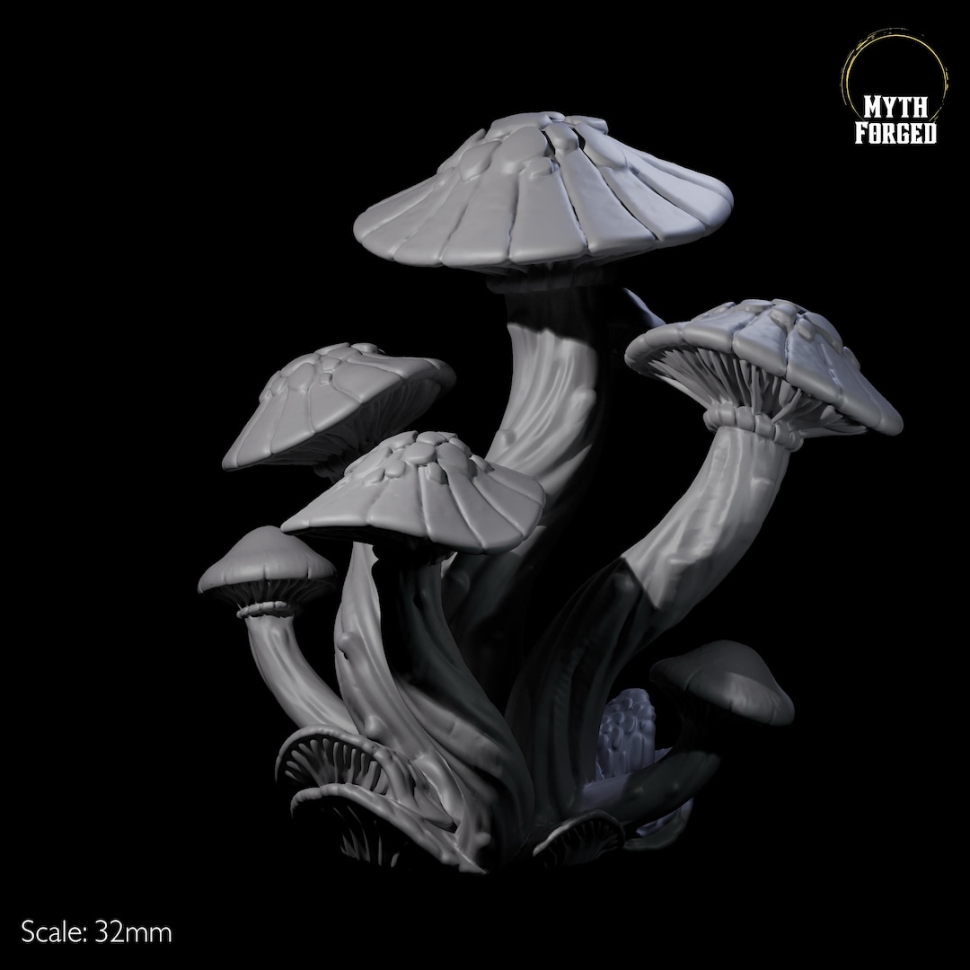 Large Spongy Mushroom Underdark Fungus Scatter Terrain Miniatures for D ...
