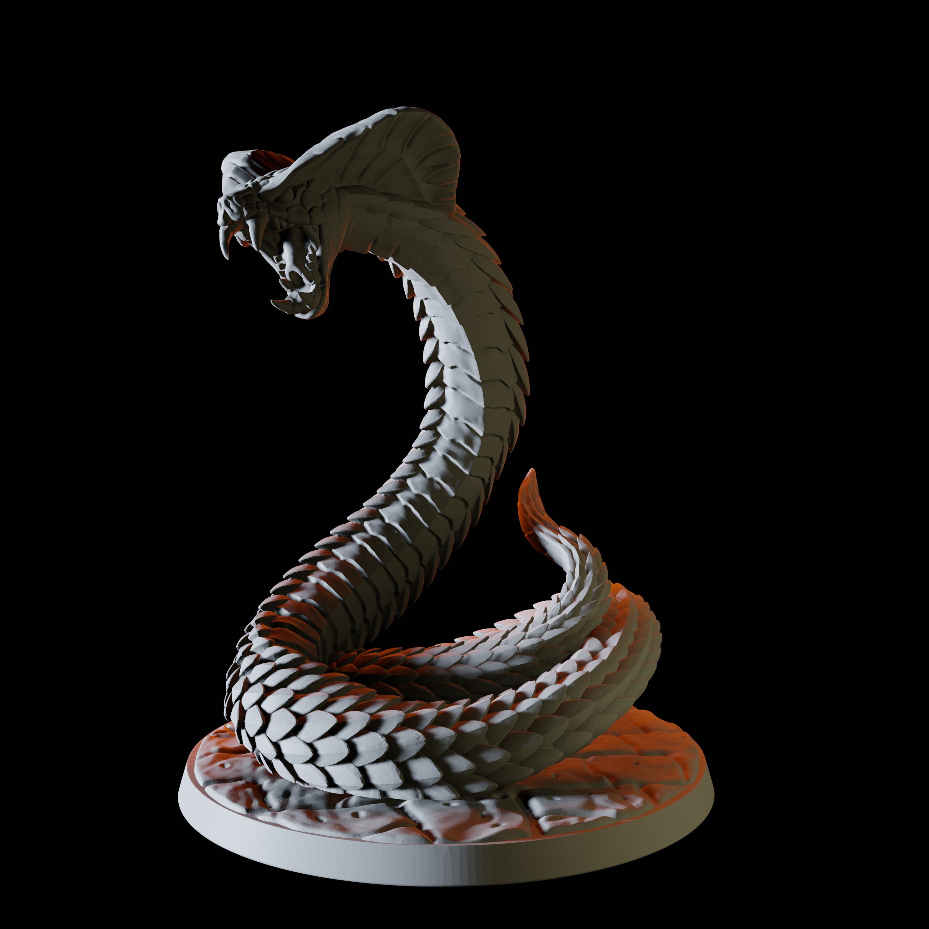 Giant Snake Miniature C for D&D Dungeons and Dragons - Etsy