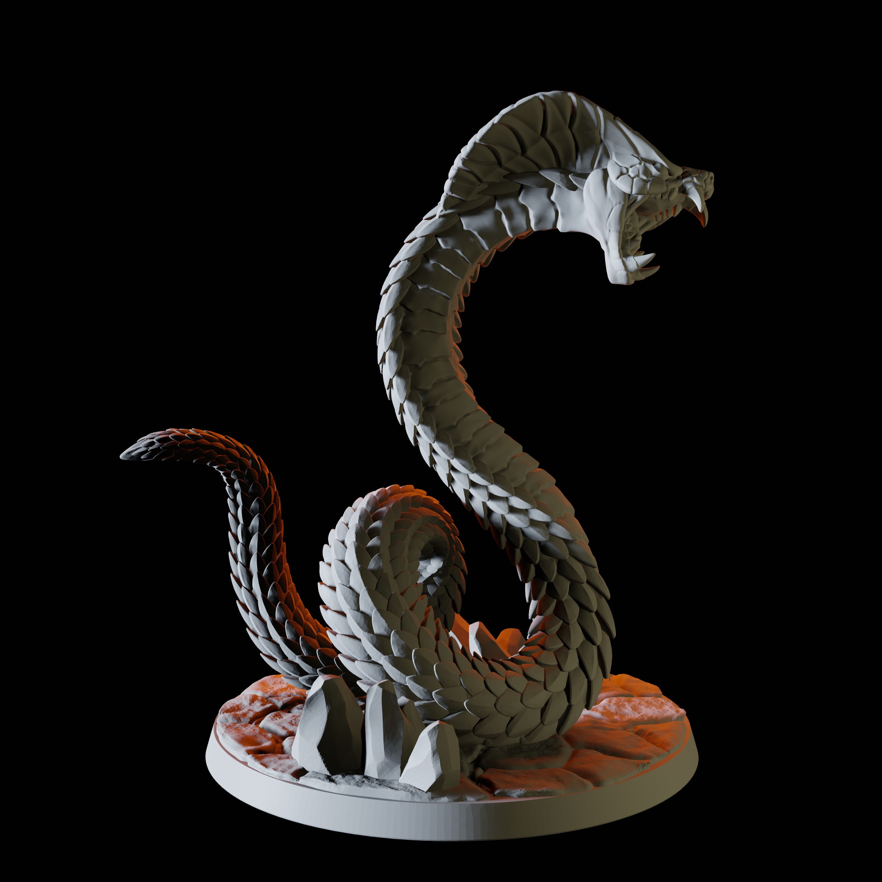 Giant Snake Miniature D for D&D Dungeons and Dragons - Etsy Australia