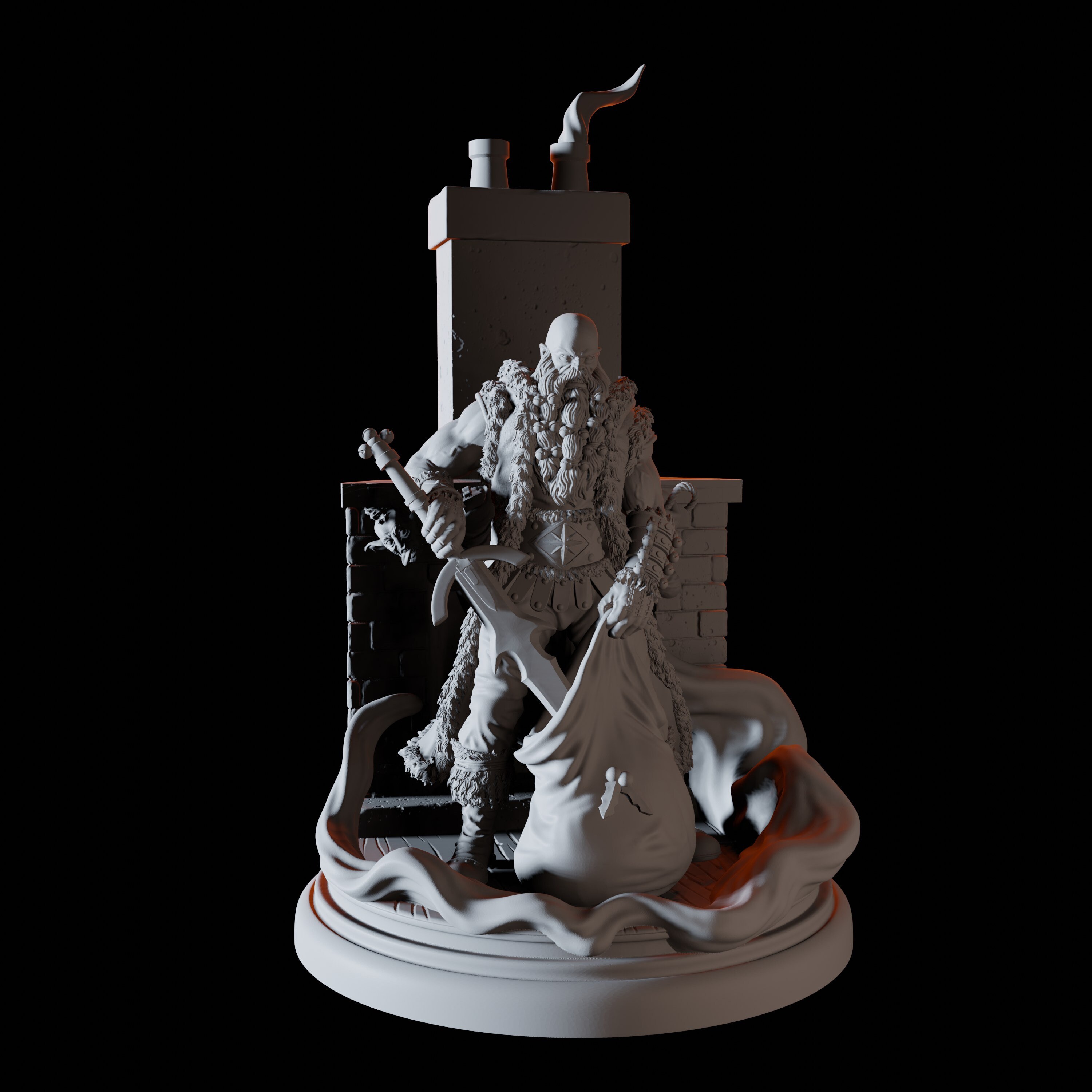 Father Christmas or Santa Miniature for D&D Dungeons and - Etsy