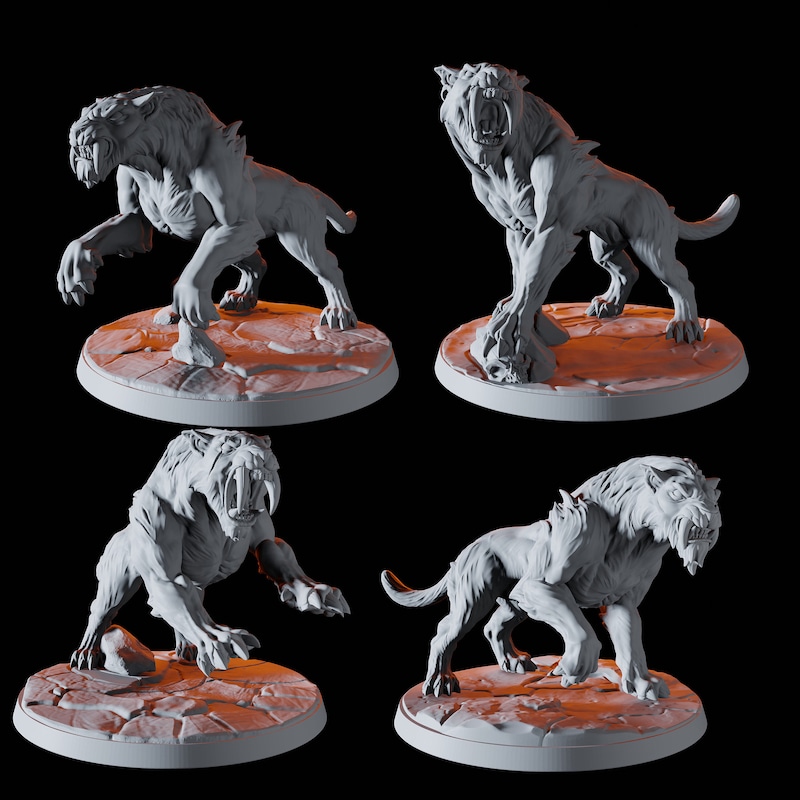 Dnd Mini Sabertooth - Etsy UK