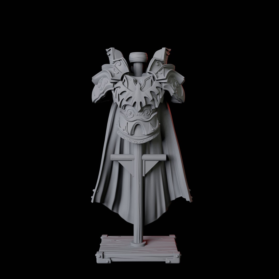 Decorative Armour on Stand Scatter Terrain Miniature for D&D, Dungeons ...
