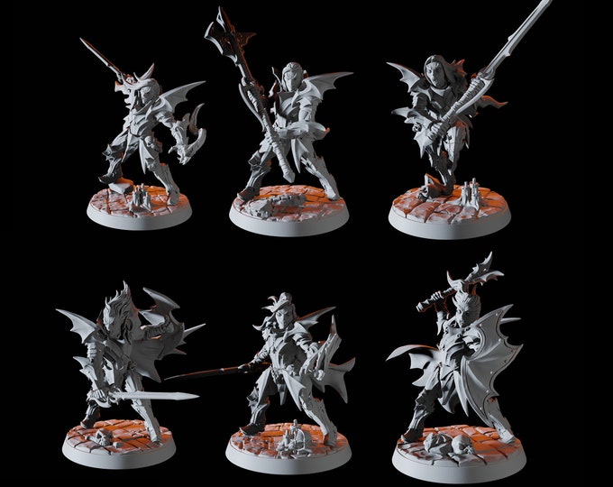 Feral Vampire - Dnd Monster - Varghulf - Undead Evil - 32mm | 28mm ...