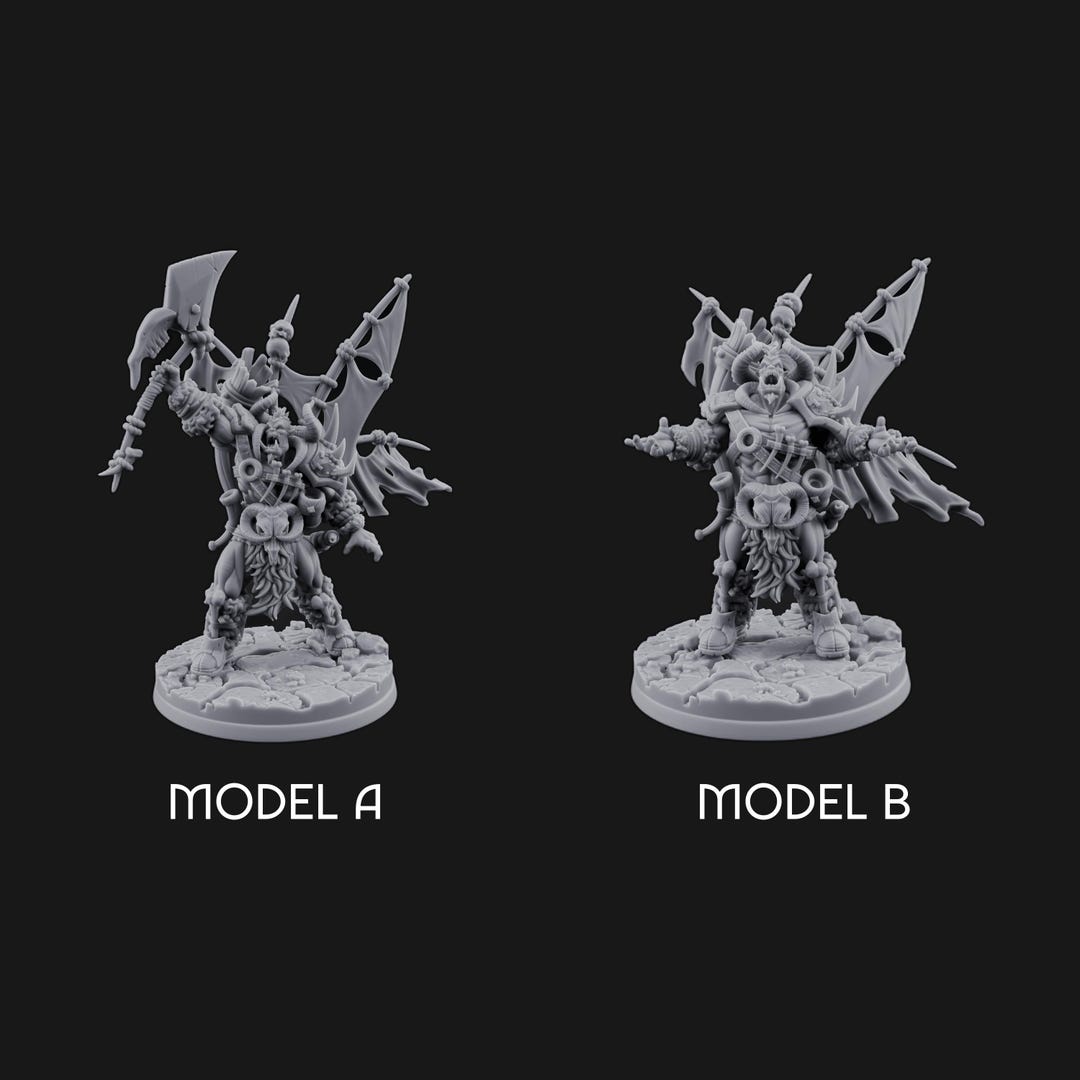 Standards Held Aloft Orc Bannermen Miniature for D&D, Dungeons and ...