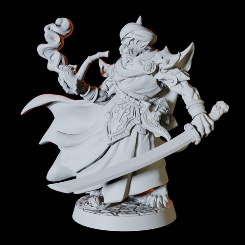 Tabaxi Tigerfolk or Rakshasa Boss Warrior Miniature for D&D - Etsy UK