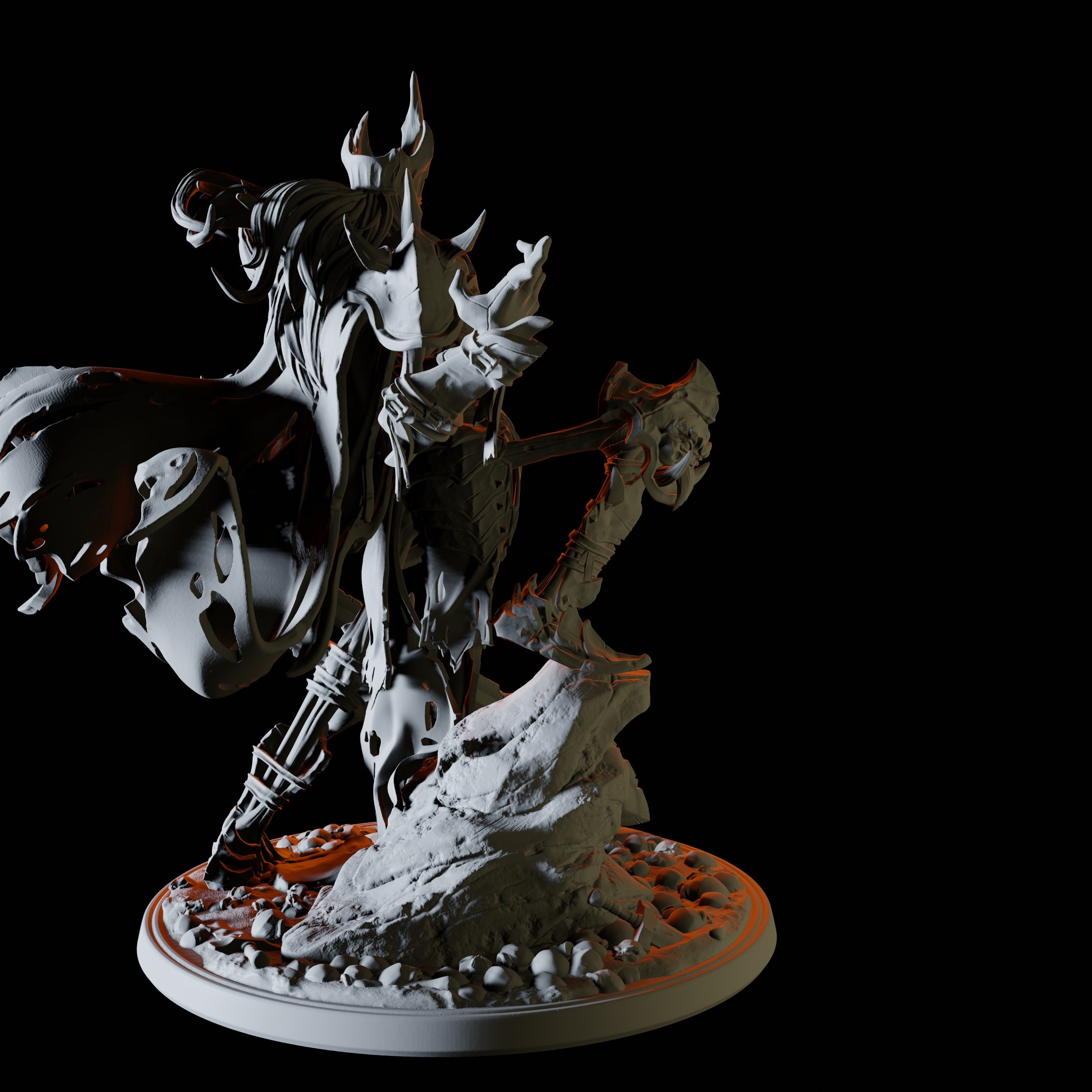 Undead Skeleton King Miniature for D&D, Dungeons and Dragons ...