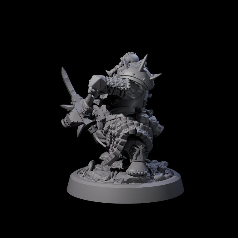 Stomping Dwarf Hammer Fighter Miniature for D&D, Dungeons and Dragons ...