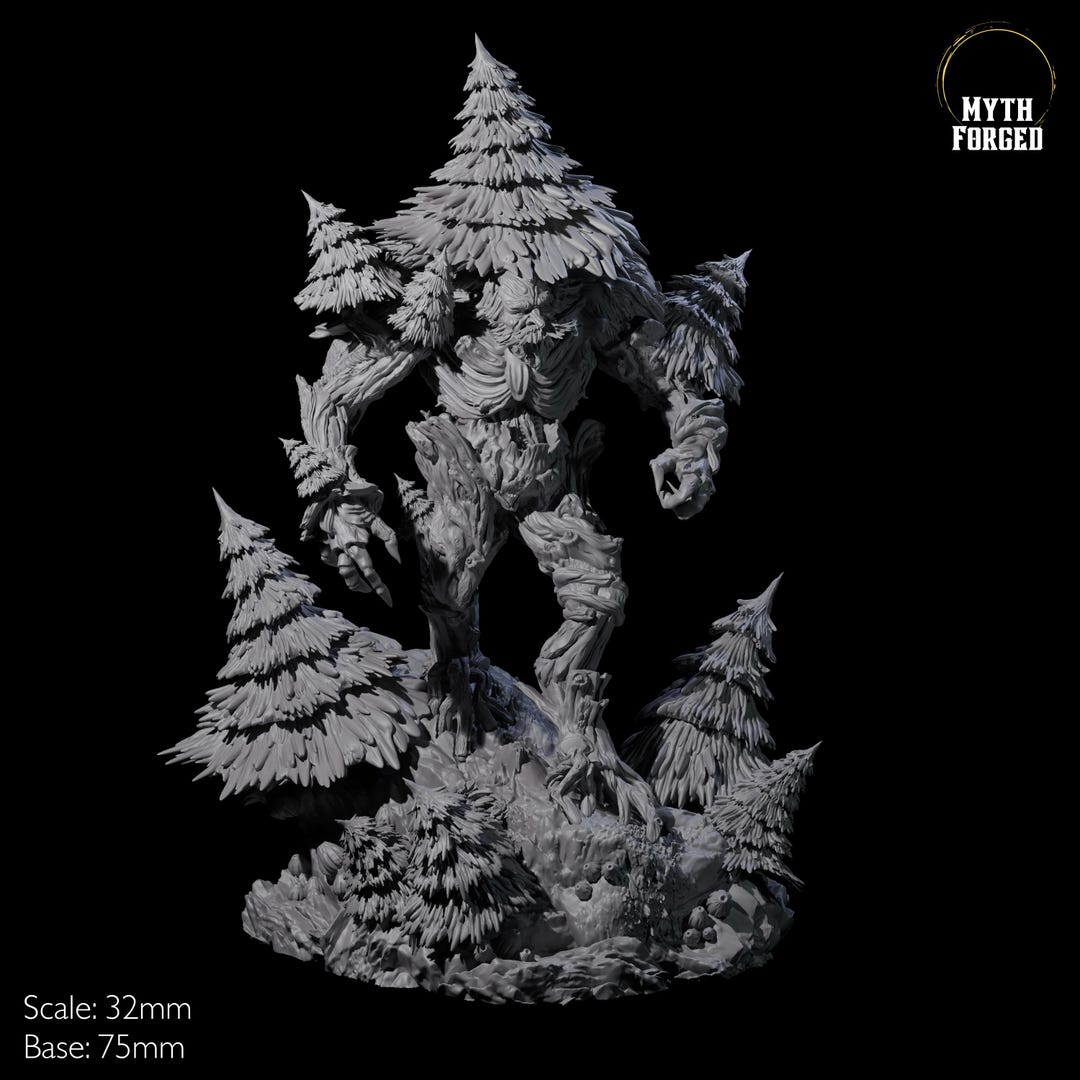 Stomping Treebeard Ent Treant Miniature for D&D, Dungeons and Dragons ...