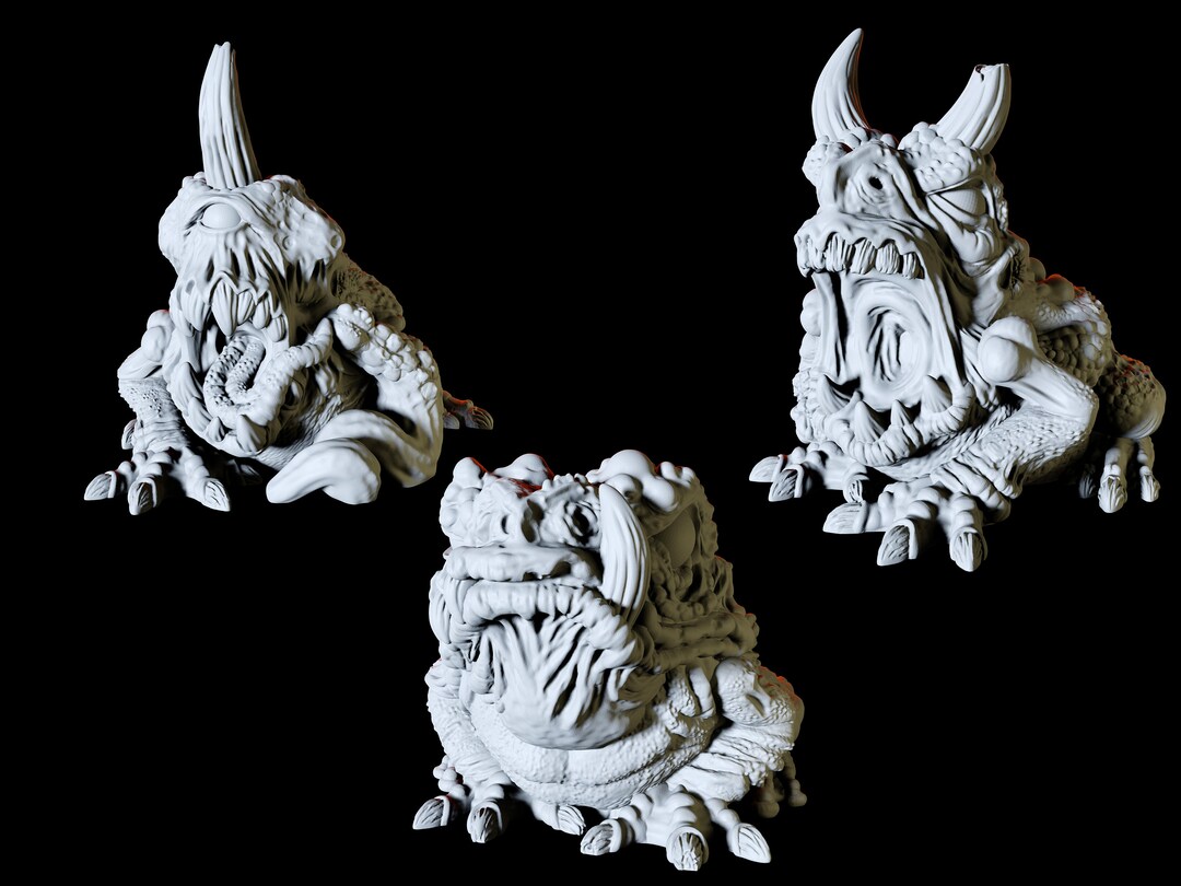 Plague Hezrou o Demon Toads para D&D, Dungeons and Dragons, Pathfinder ...