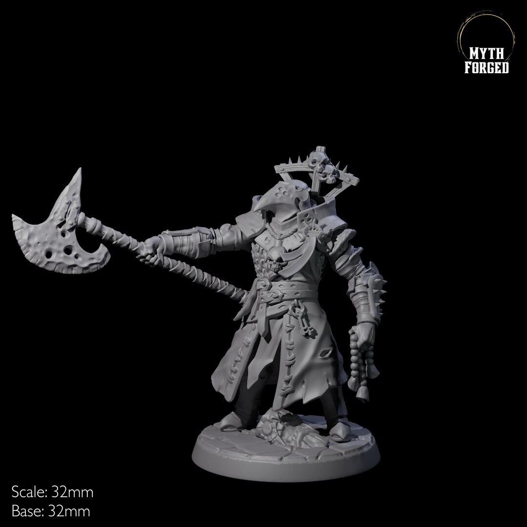Penitent Plague Knight Miniature: D&D, Pathfinder Tabletop RPG - Etsy
