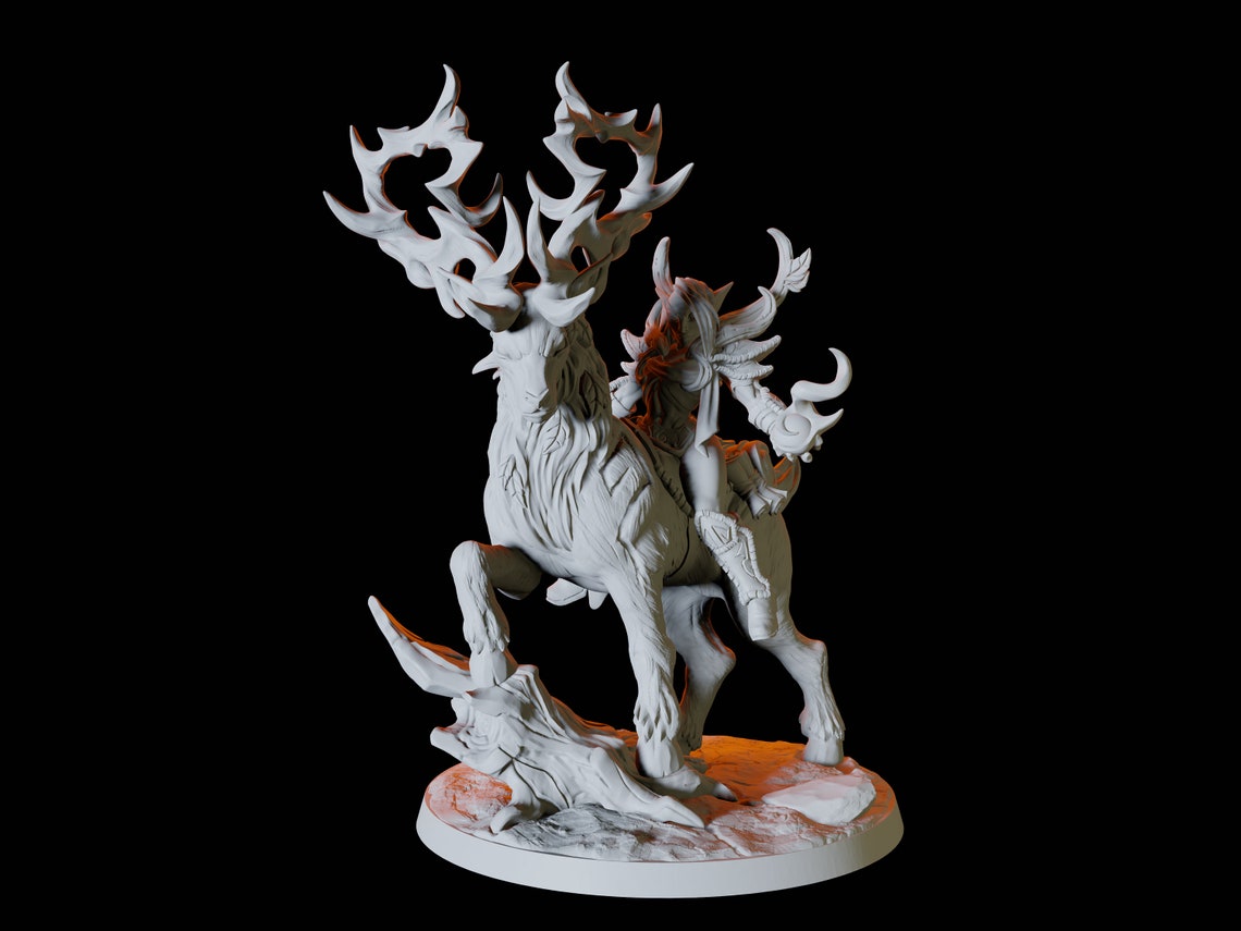 Giant Elk or Deer Miniature for D&D Dungeons and Dragons - Etsy UK