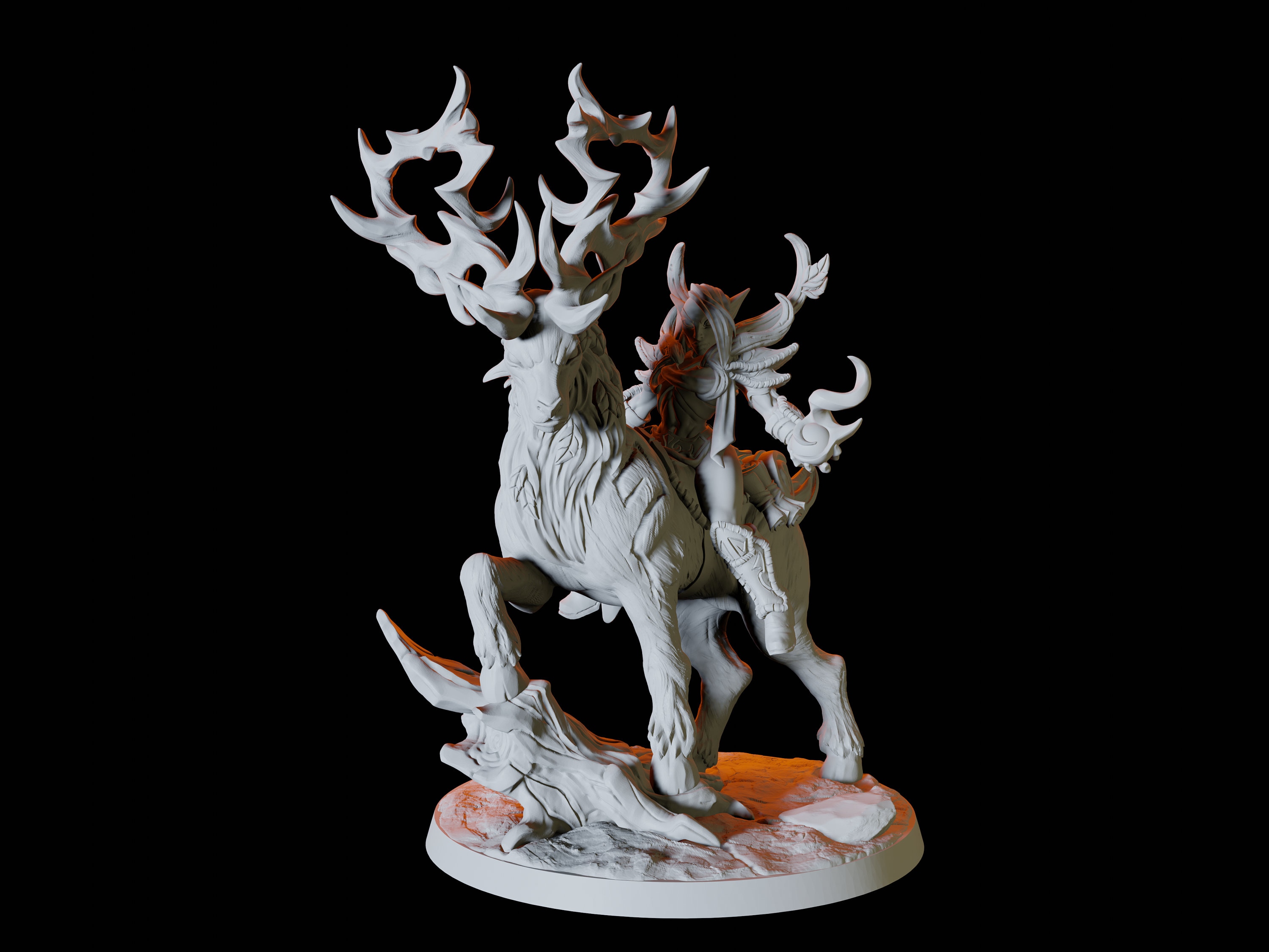 Giant Elk or Deer Miniature for D&D Dungeons and Dragons - Etsy UK