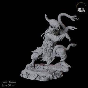 Yuan-ti Malison Snake Charmer Miniature A for D&D, Dungeons and Dragons ...