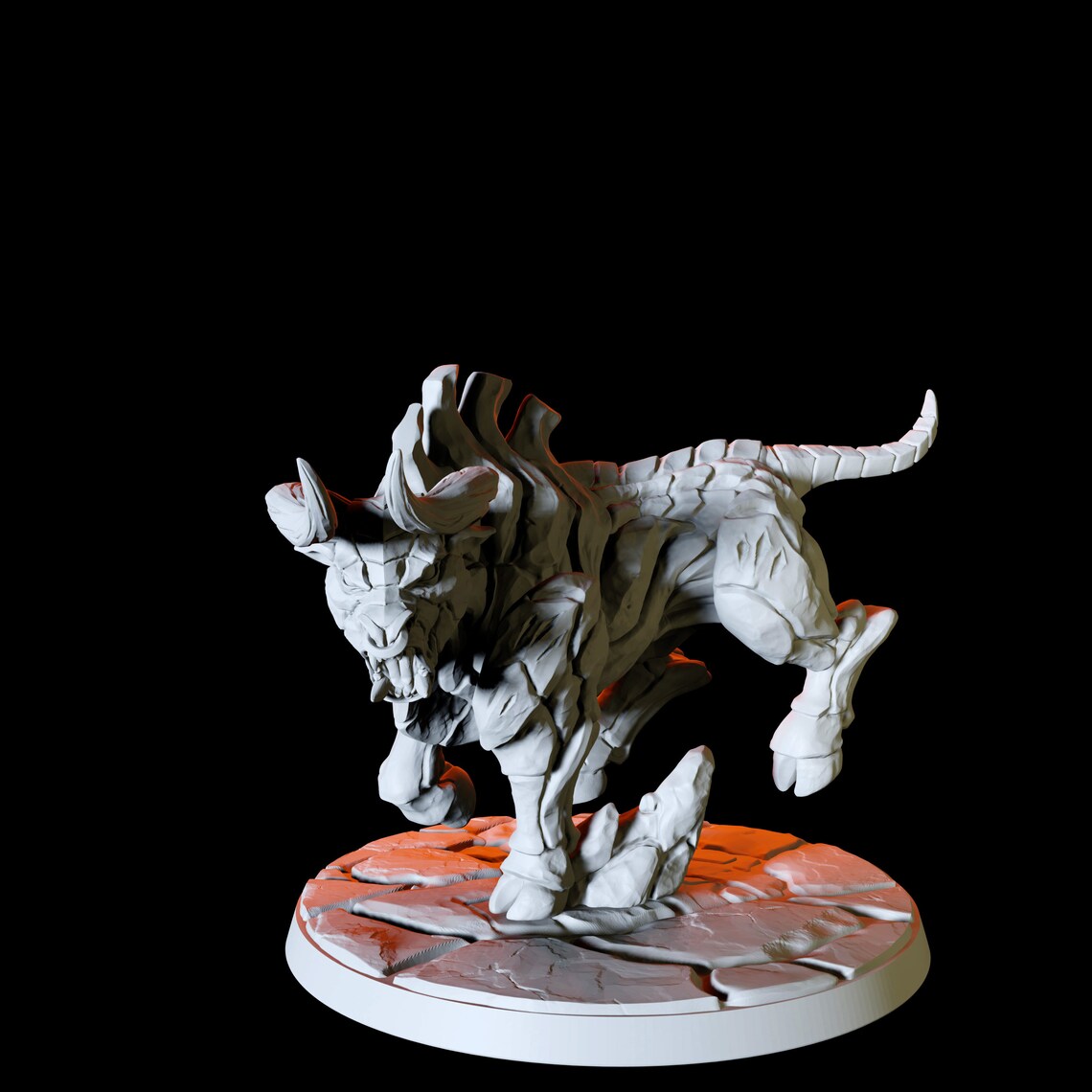 Armoured Bull Miniature for D&D Dungeons and Dragons - Etsy UK