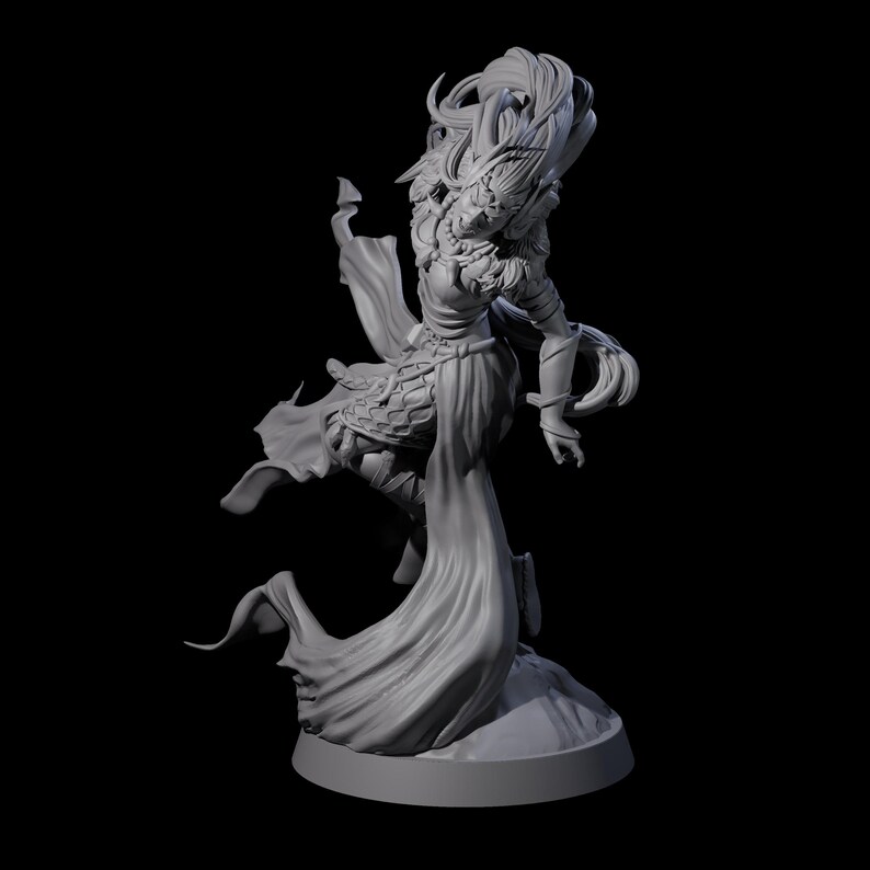 Swooping Banshee Queen Miniature for D&D, Dungeons and Dragons ...
