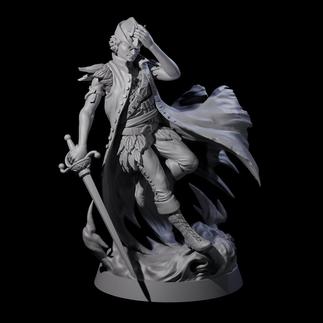 Flying Fae Man Boy Miniature for D&D, Dungeons and Dragons, Pathfinder ...