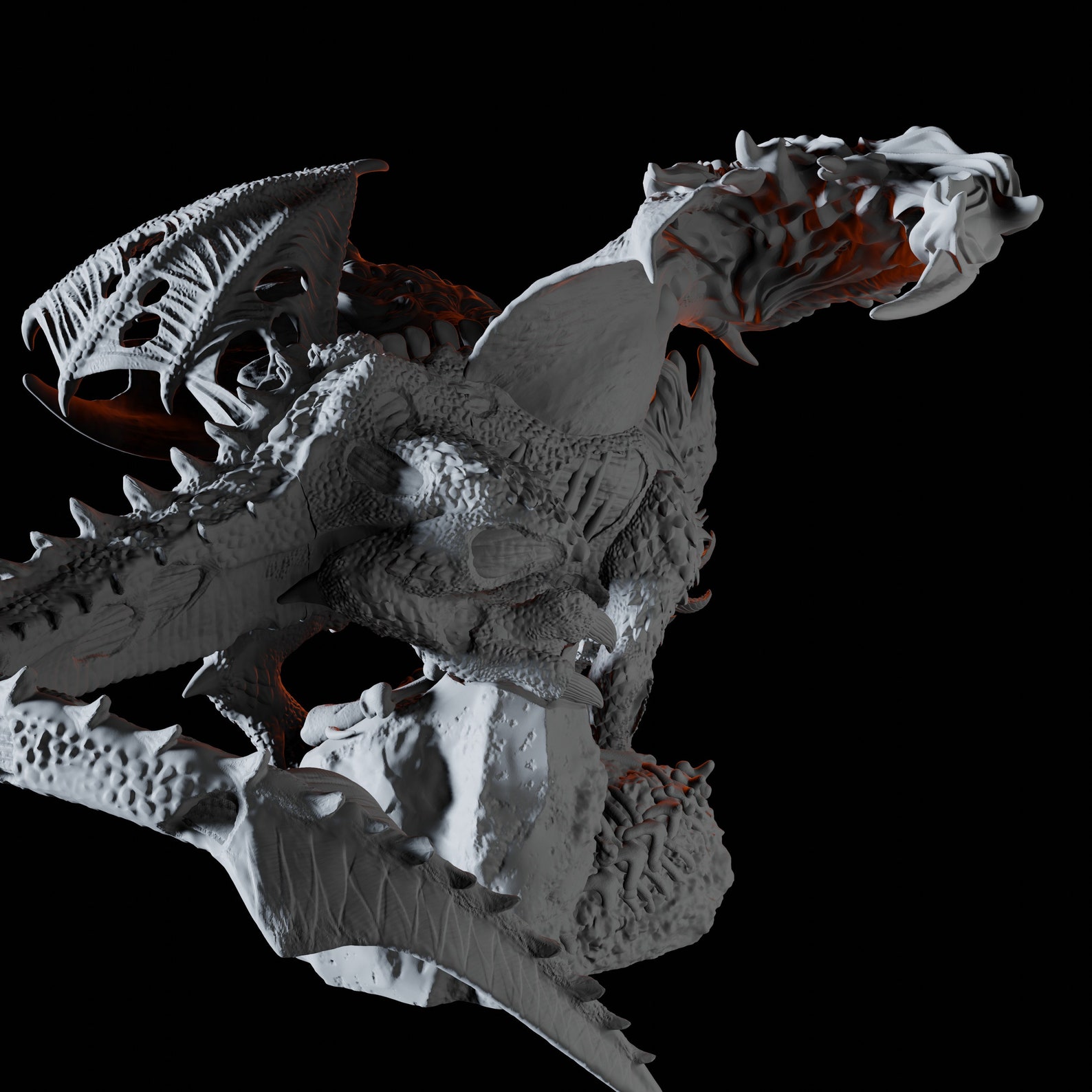 Dracolich Undead Dragon Miniature for D&D, Dungeons and Dragons ...