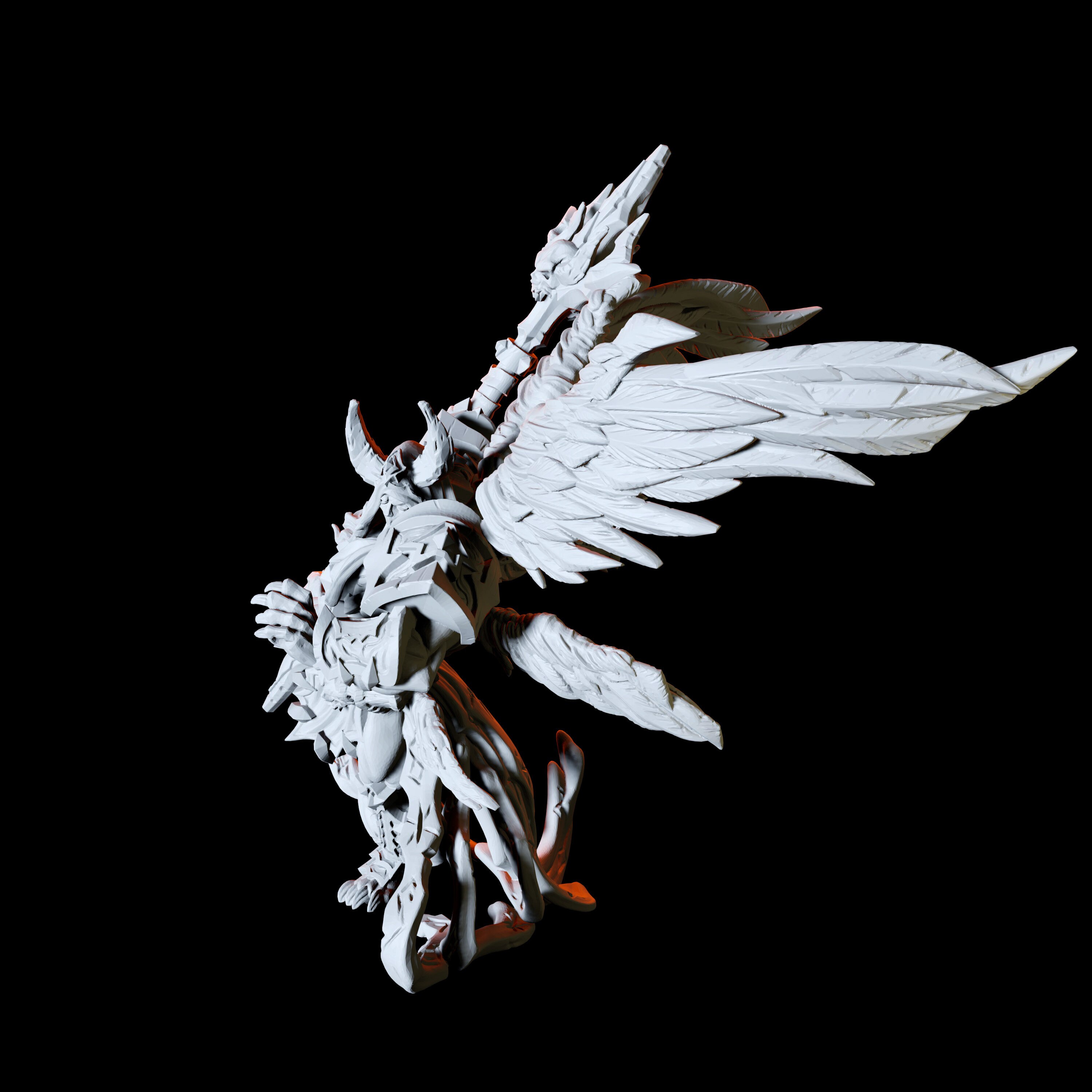 Fallen Angel or Celestial Miniature for D&D Dungeons and | Etsy