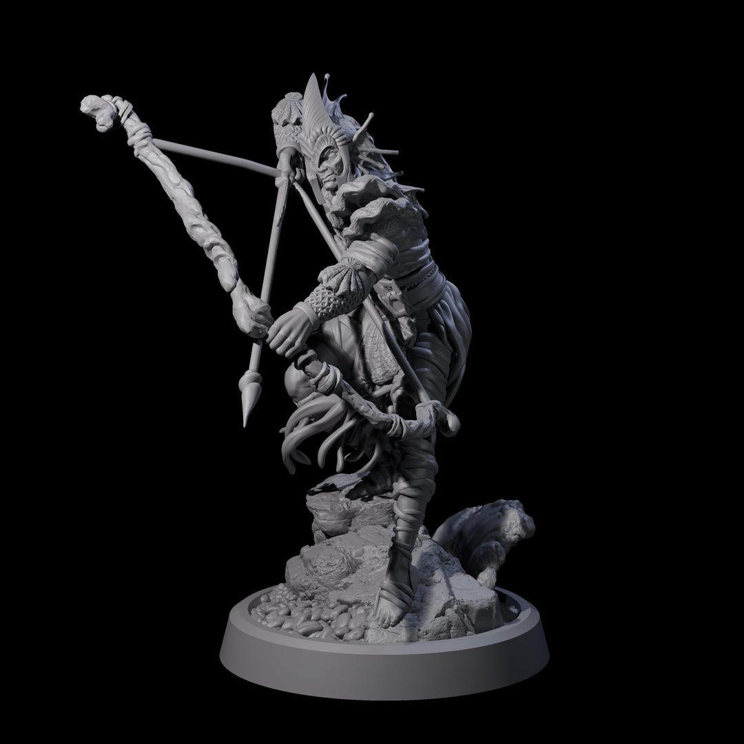 Aiming Sea Archer Miniature for D&D, Dungeons and Dragons, Pathfinder ...