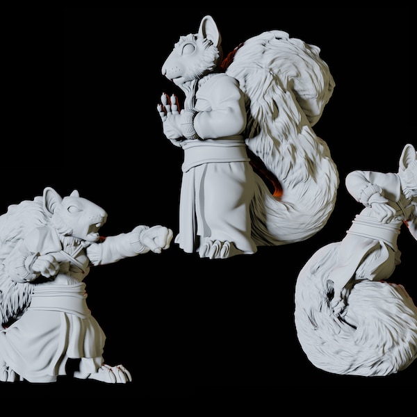 Squirrel Miniature - Etsy
