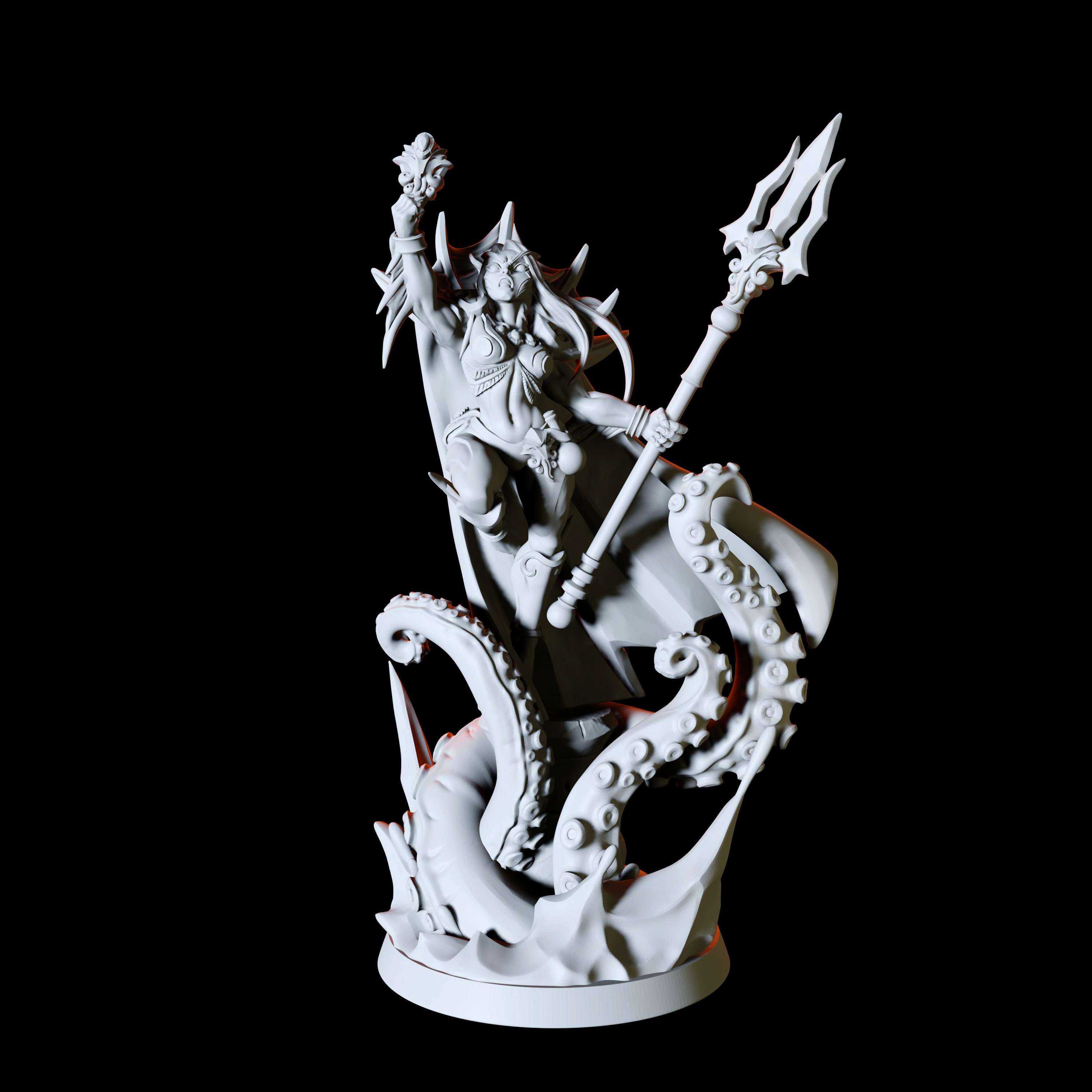 Queen Sea Elf Miniature for D&D Dungeons and Dragons - Etsy