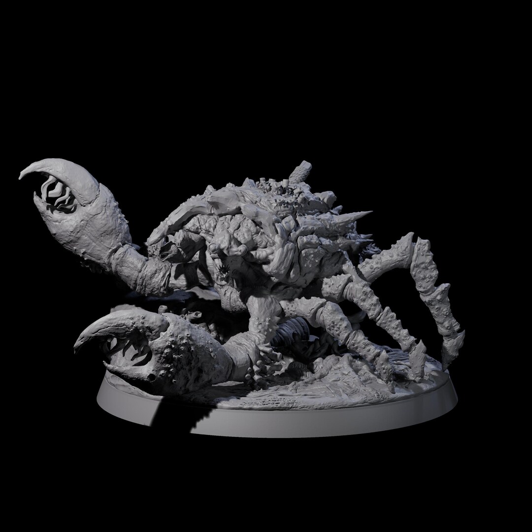 Infested Giant Crab Miniature for D&D, Dungeons and Dragons, Pathfinder ...