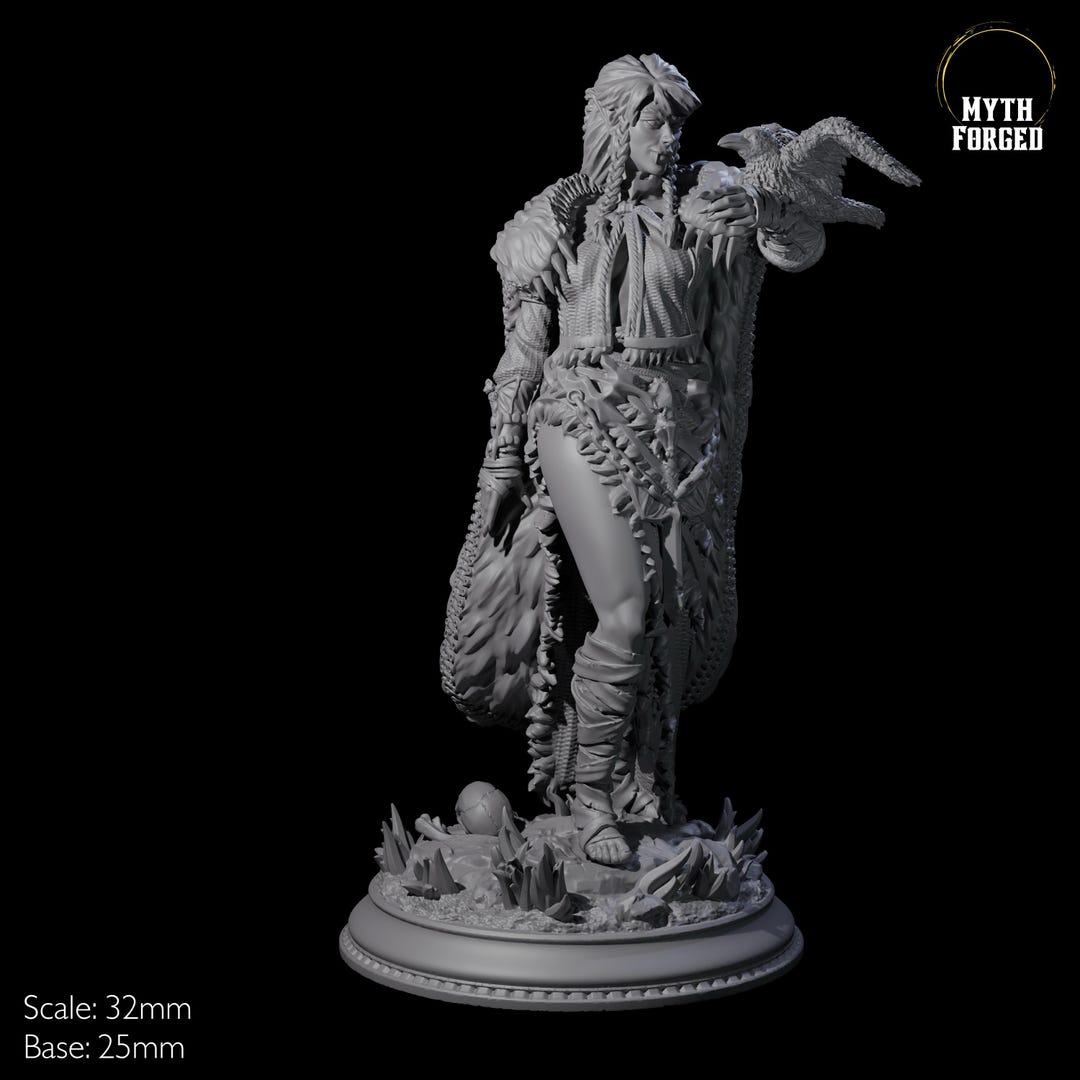 Vampire Raven Master Miniature for D&D, Dungeons and Dragons ...