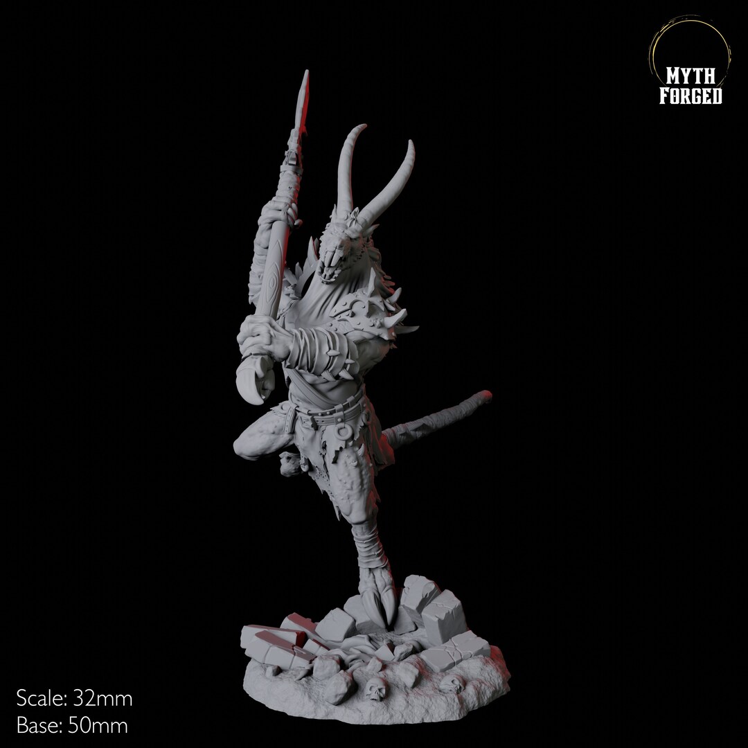 Mutant Ratfolk Blackfang Warrior Miniature D for D&D, Dungeons and ...