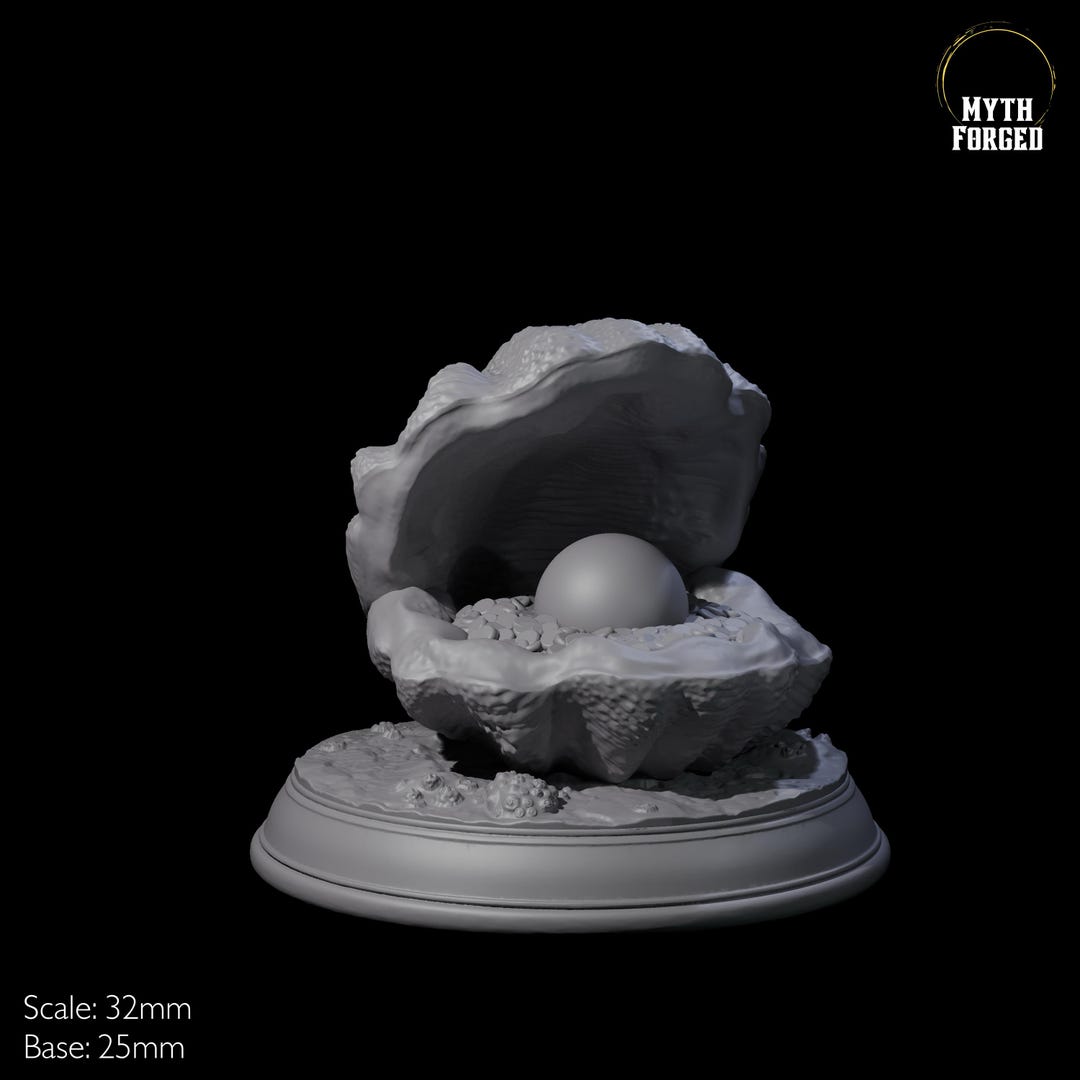 Clam Mimic Miniature for D&D, Dungeons and Dragons, Pathfinder and Many ...