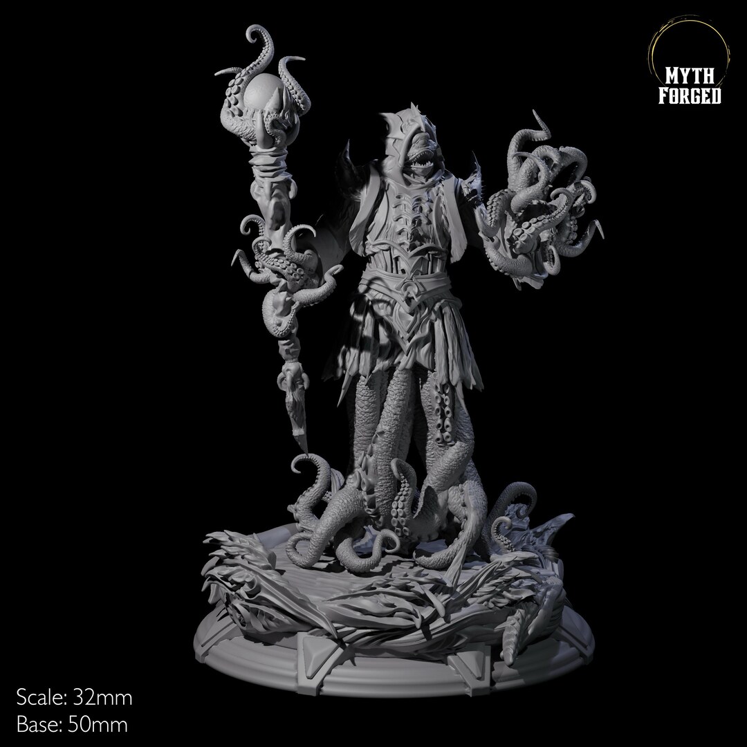 Gurgling Underwater Tentacle Monster Miniature for D&D, Dungeons and ...
