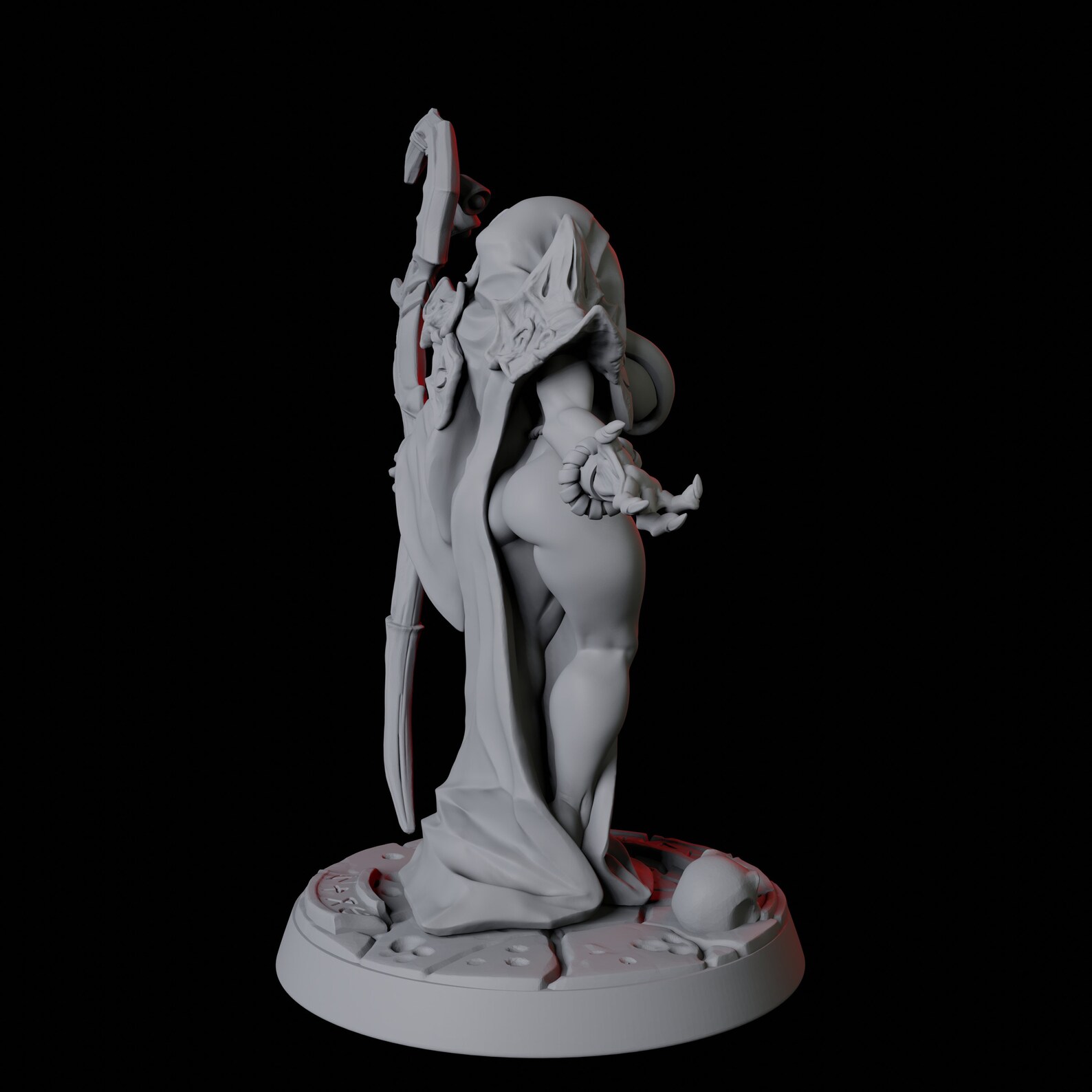 Sexy Pin up Illithid or Mind Flayer Female Miniature for D&D - Etsy Hong Kong