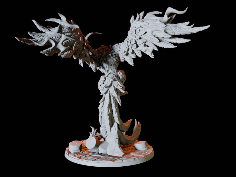 Phoenix Miniature for D&D, Dungeons and Dragons, Pathfinder and Many ...