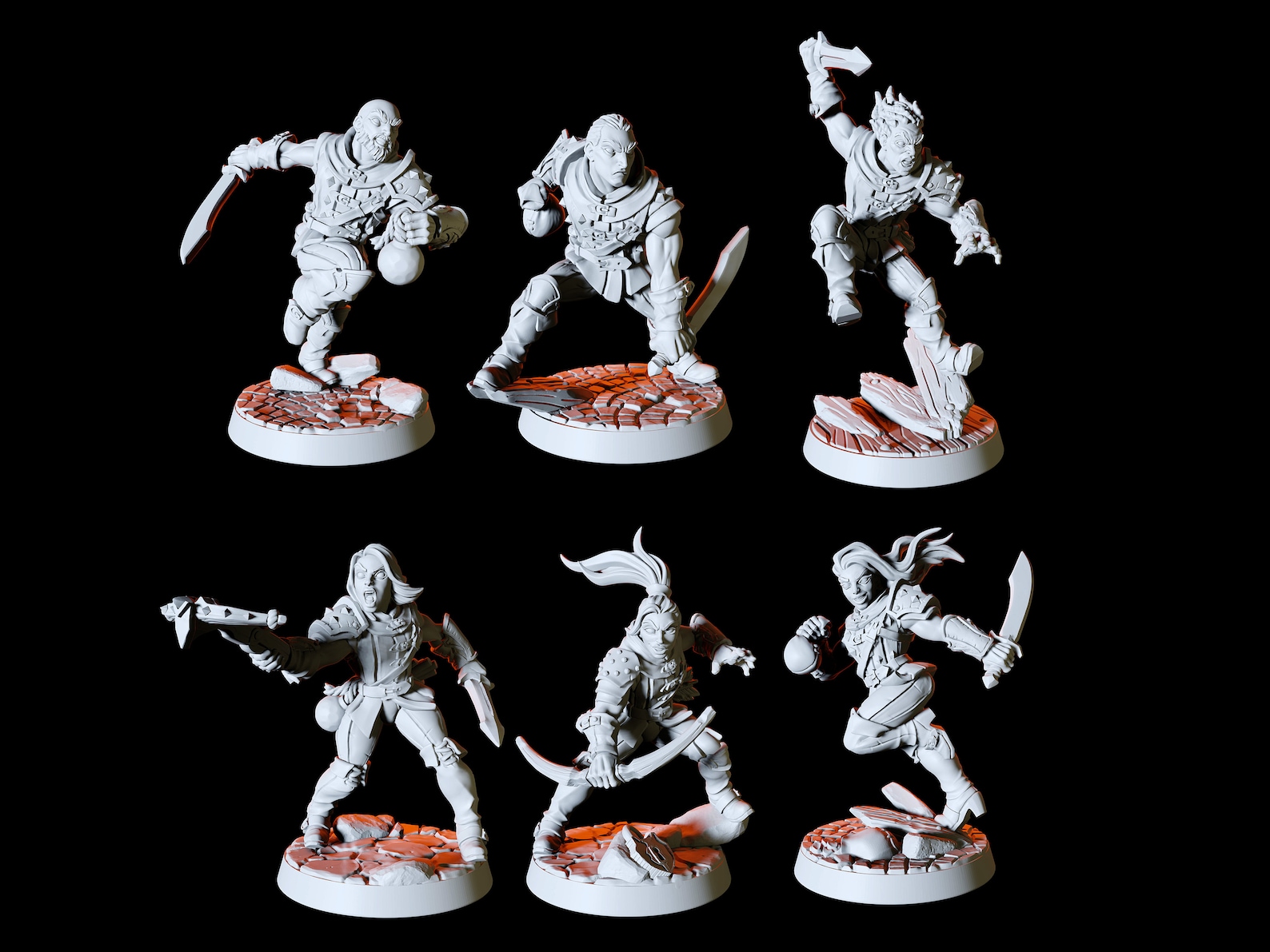 Six Thief or Rogue Miniatures for D&D Dungeons and Dragons - Etsy UK