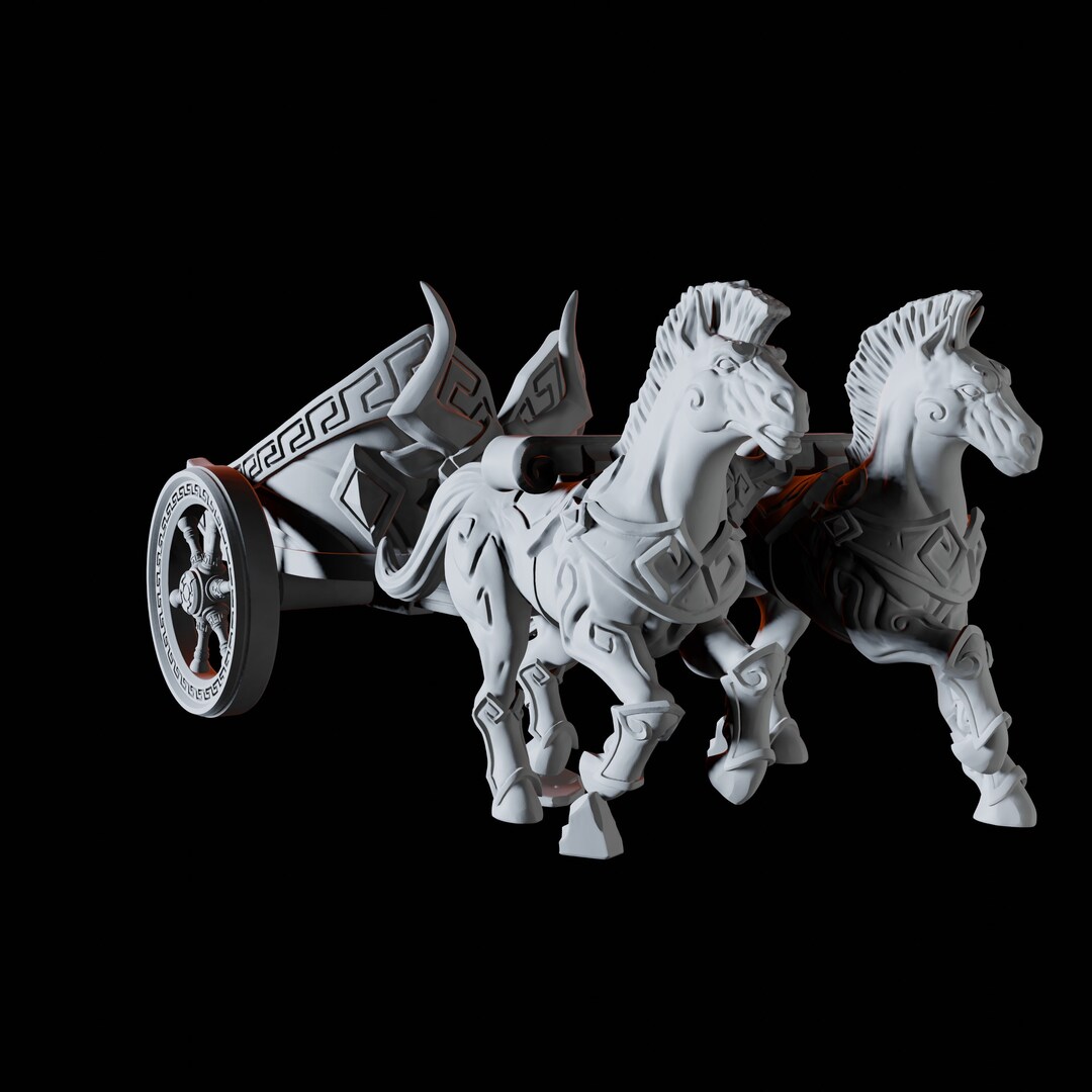 War Chariot Miniature A for D&D, Dungeons and Dragons, Pathfinder and ...