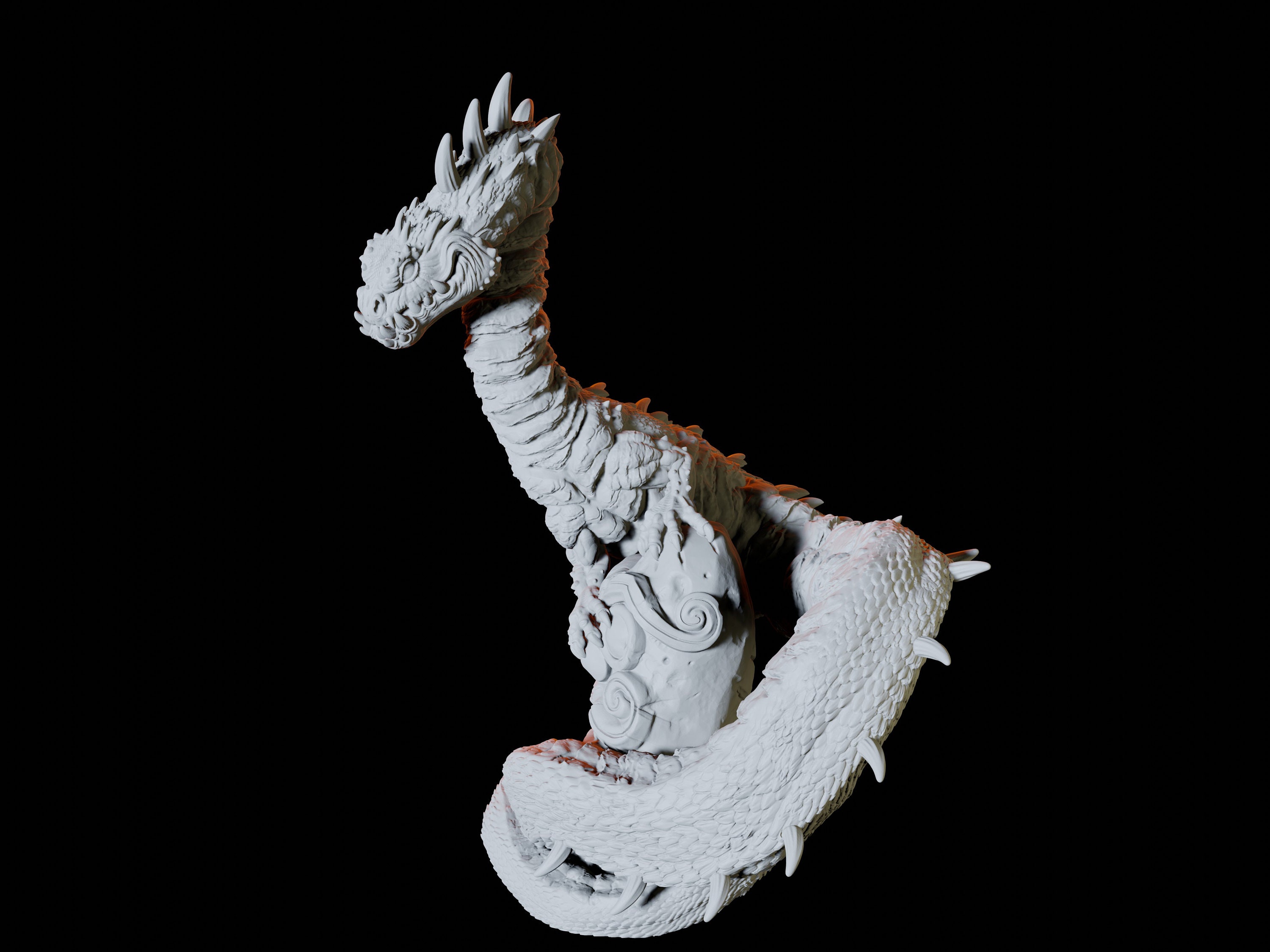 Ancient Wyrm Miniature for D&D, Dungeons and Dragons, Pathfinder and ...