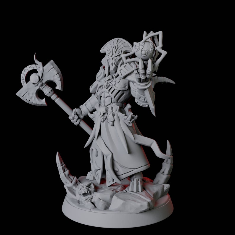 Powerful Warforged Warlock Miniature for D&D, Dungeons and Dragons ...